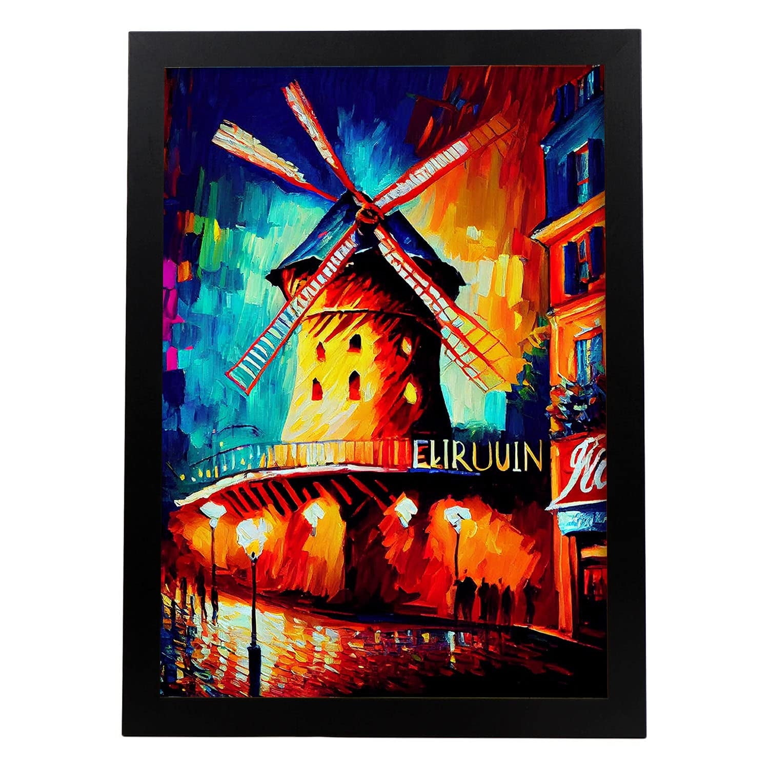 Nacnic Poster De Moulin Rouge En Estilo Pintura Al Óleo Ilustraciones ...