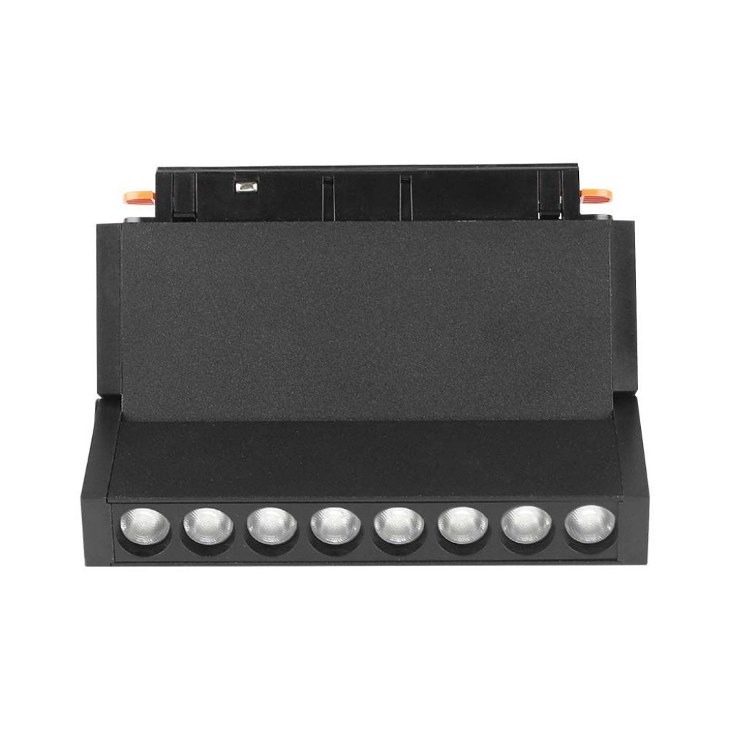 Spot LED sur rail magnétique ajustable 10W 48V Couleur noire Compatible ...