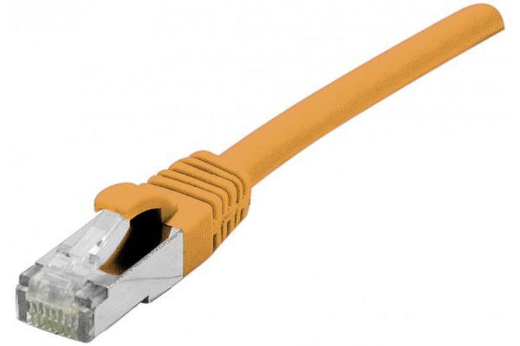 CONECTICPLUS Câble rj45 cat6a surblindé orange 30cm | Leroy Merlin