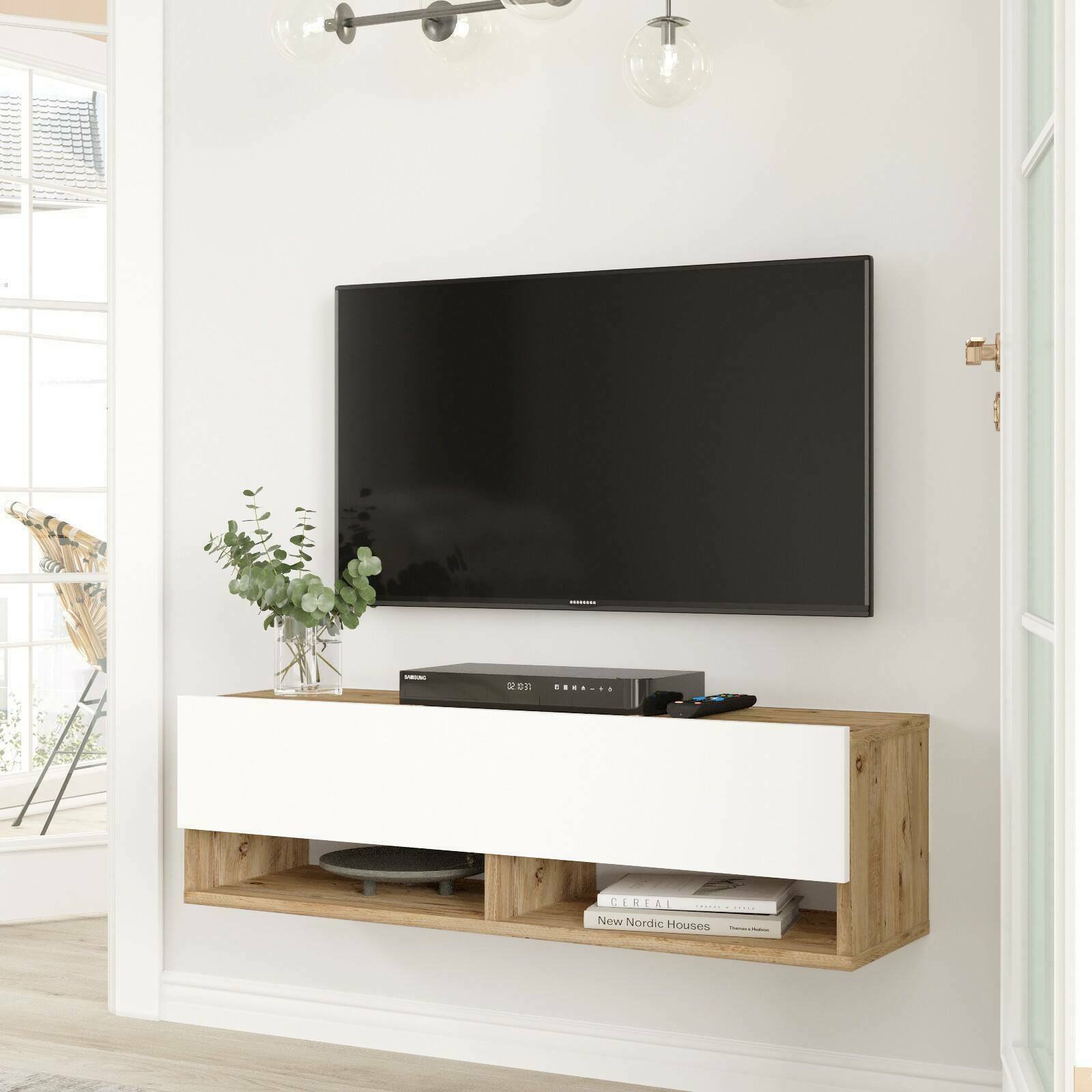 Mueble de televisión Ananke, Aparador de salón, Mueble bajo para TV ...