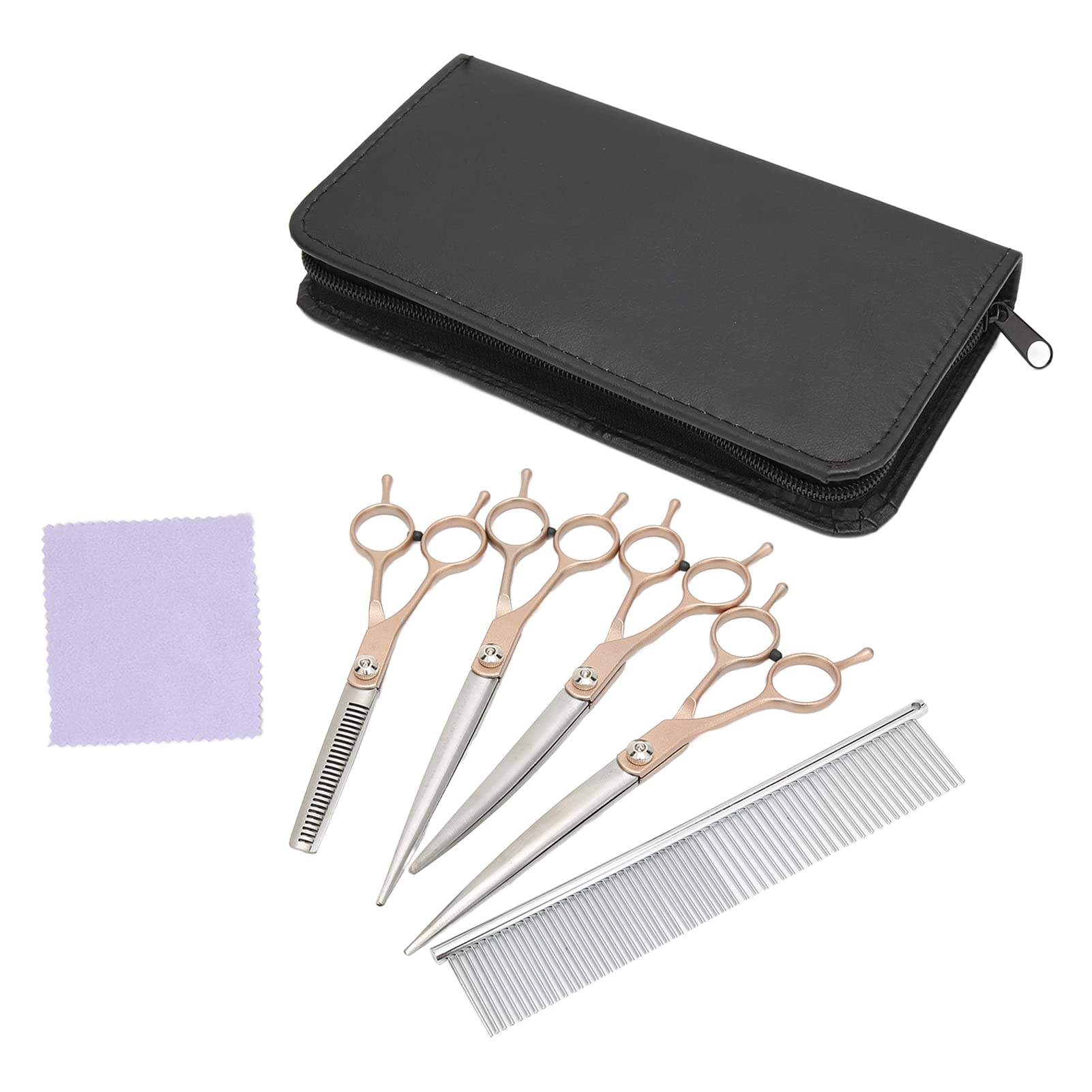 Kit de toilettage pour animaux, peigne et ciseaux de coupe 7 pouces ...