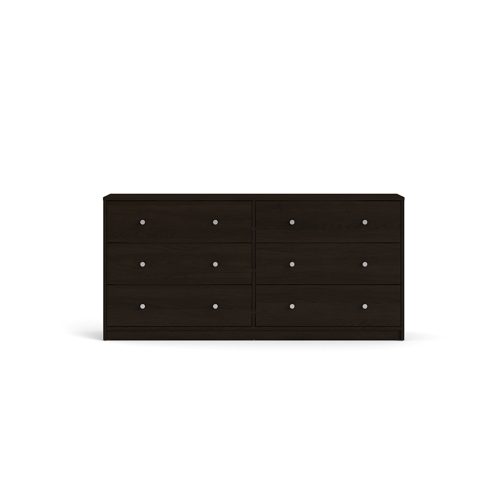 Maria Commode large avec 6 tiroirs, couleur café. | Leroy Merlin