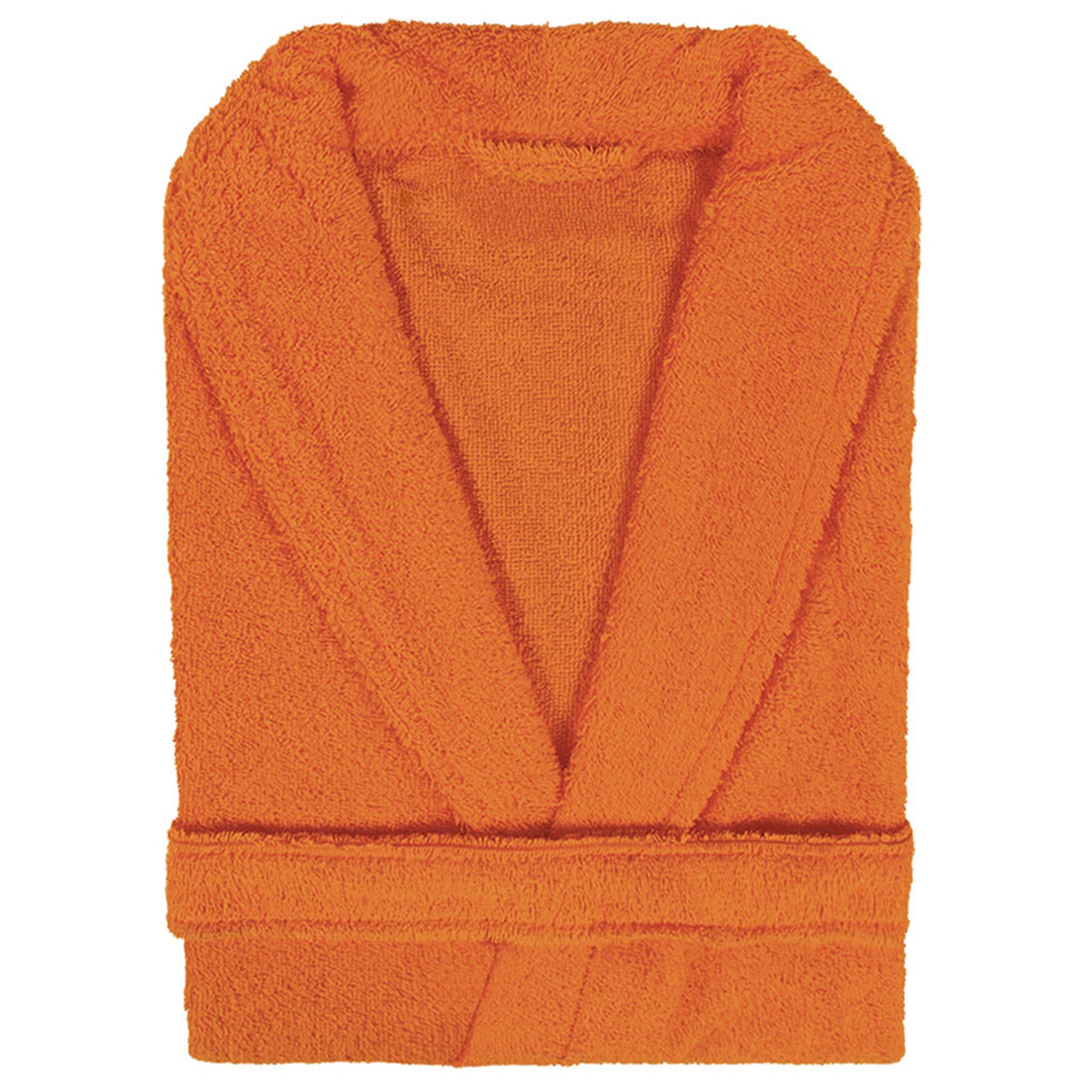 Peignoir col châle adulte PURE coton M orange butane | Leroy Merlin