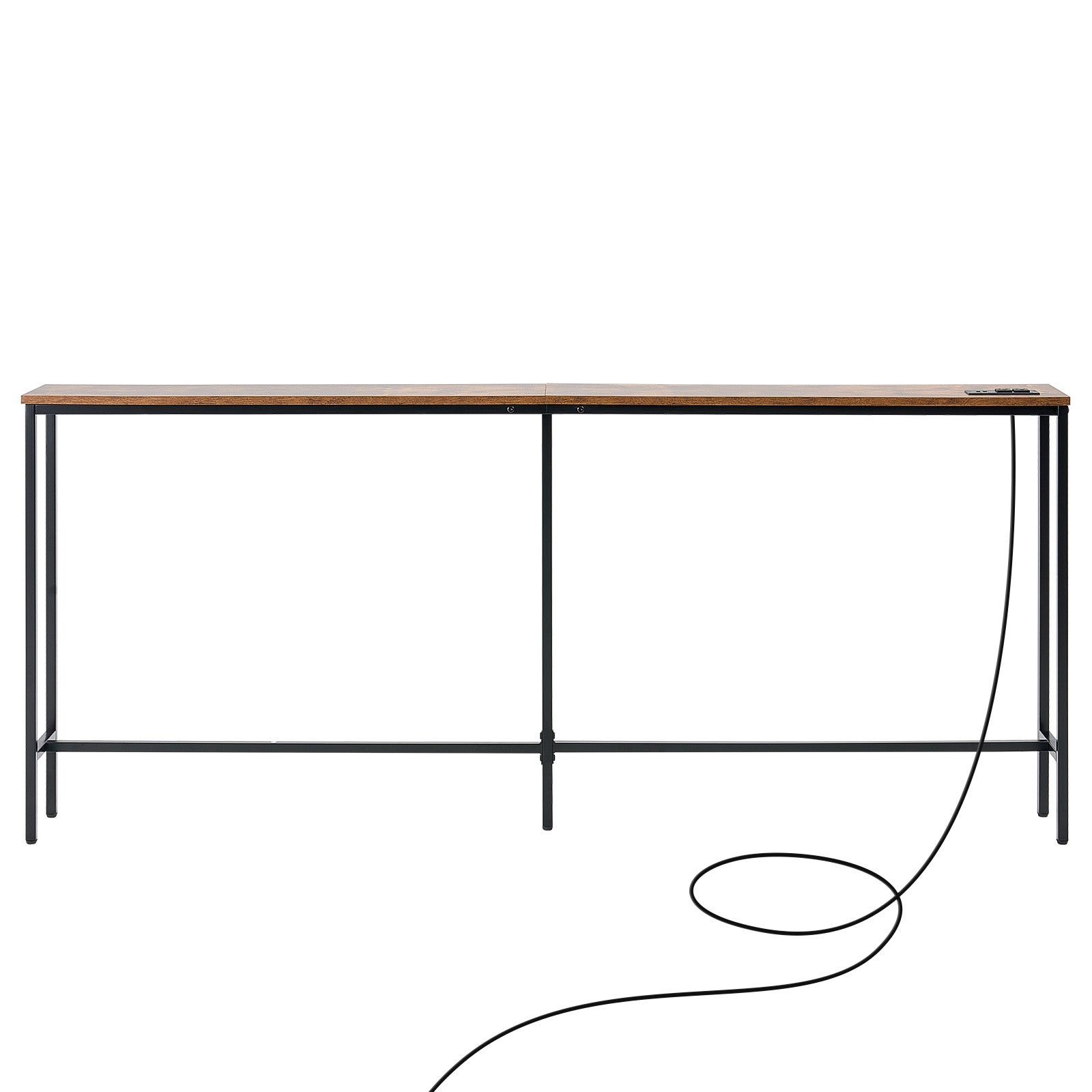 Console étroite 180 cm,SucceBuy meuble d'entrée,structure en métal ...