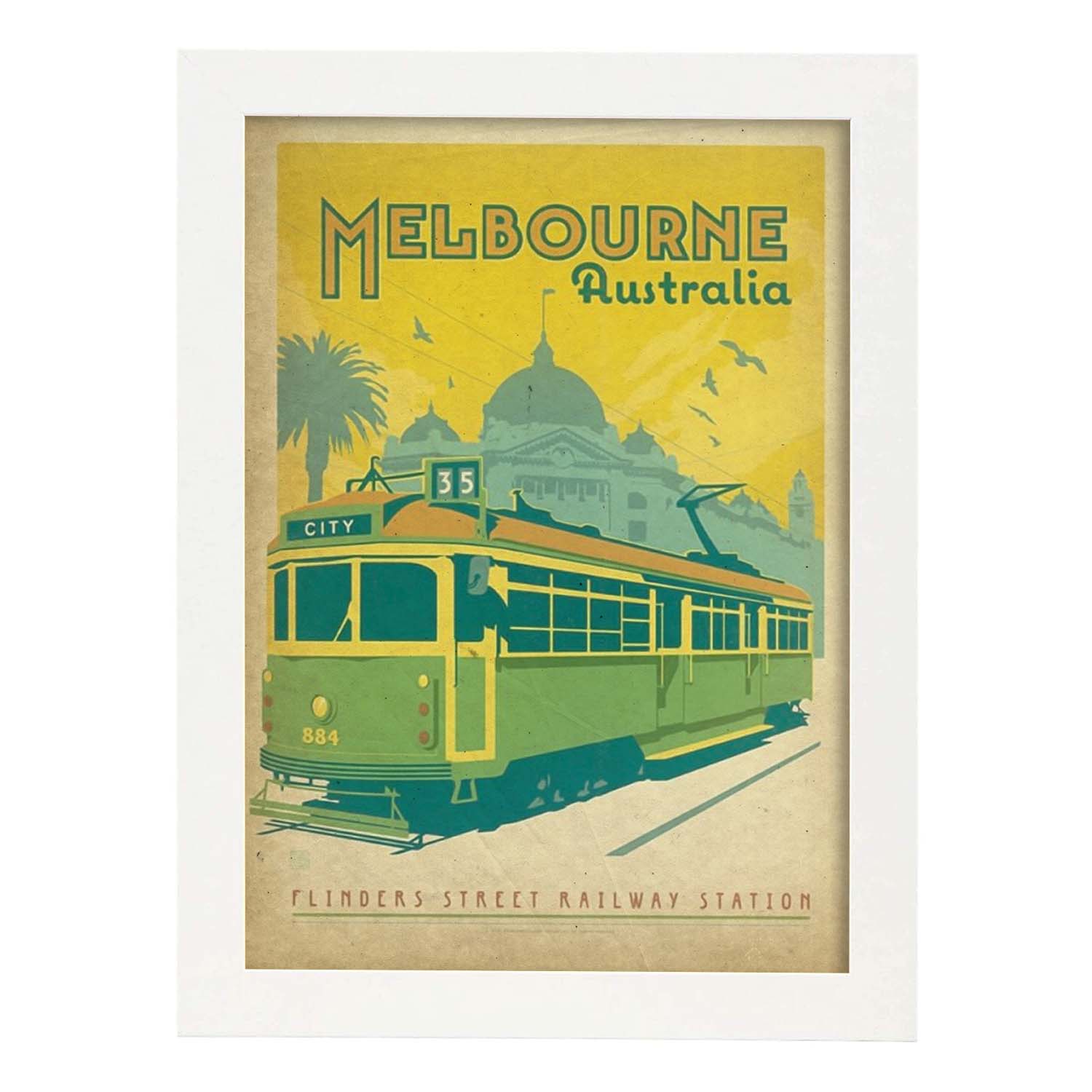 Poster Vintage De Melbourne Con Imagenes Vintage Y De Publicidad
