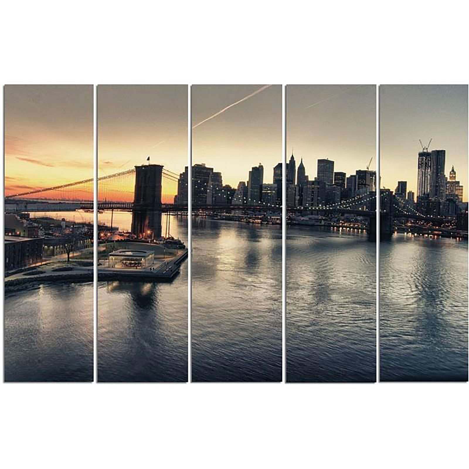 Tableau Le Pont De Brooklyn à New York 150 X 100 Cm Leroy Merlin