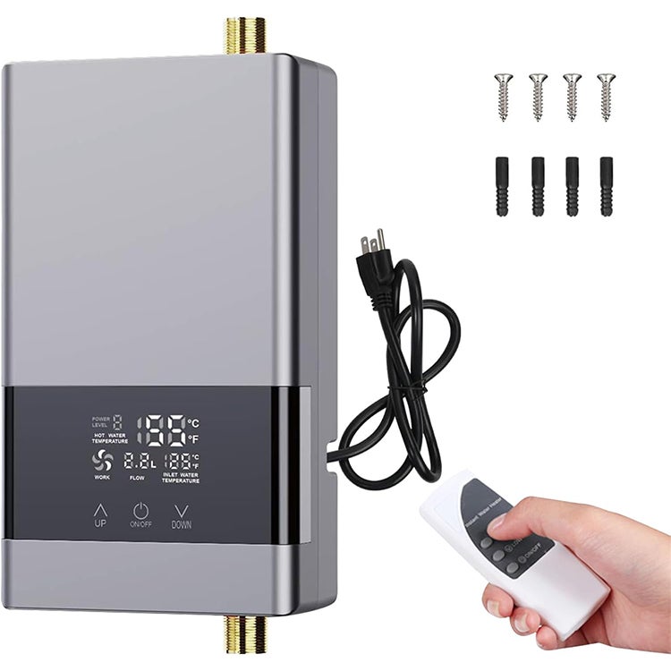 Calentador de agua eléctrico instantáneo sin tanque, 220V 6000W, con ...
