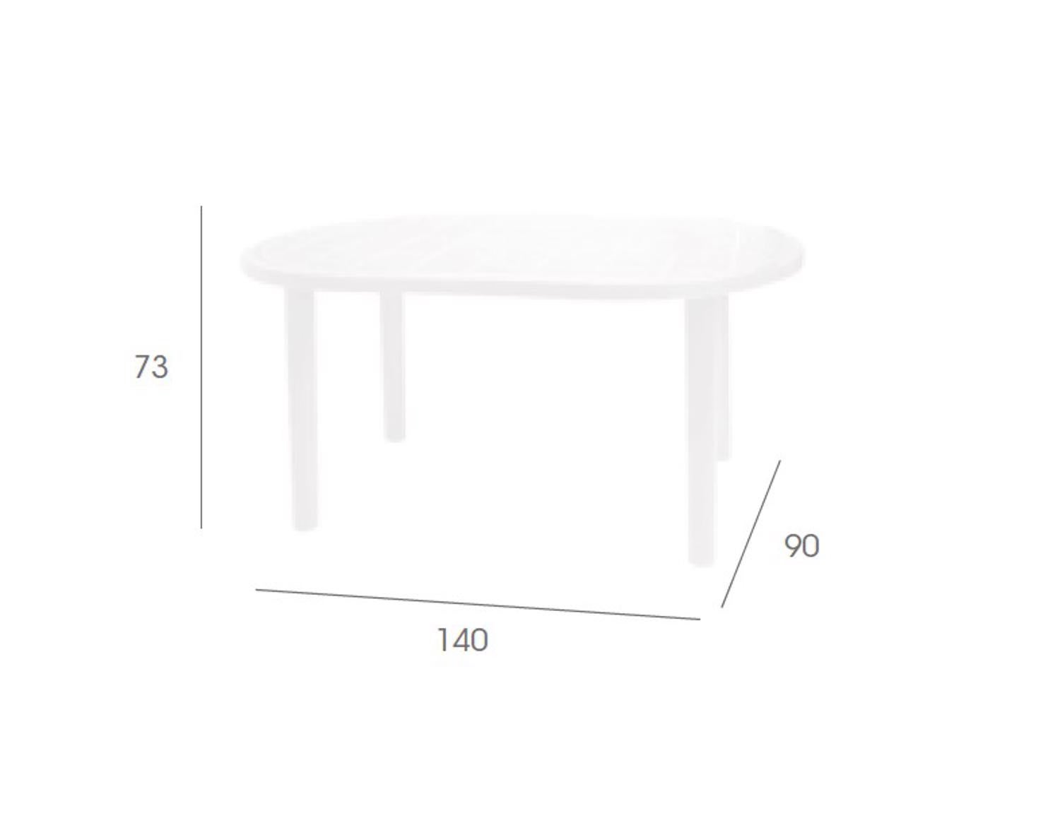 Garbar OLOT Mesa Oval Exterior 140x90 Blanco | Leroy Merlin