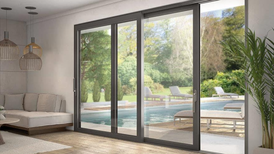 Châssis coulissant en aluminium à soulèvement 4 ventaux SMARTIA S560 (L ...