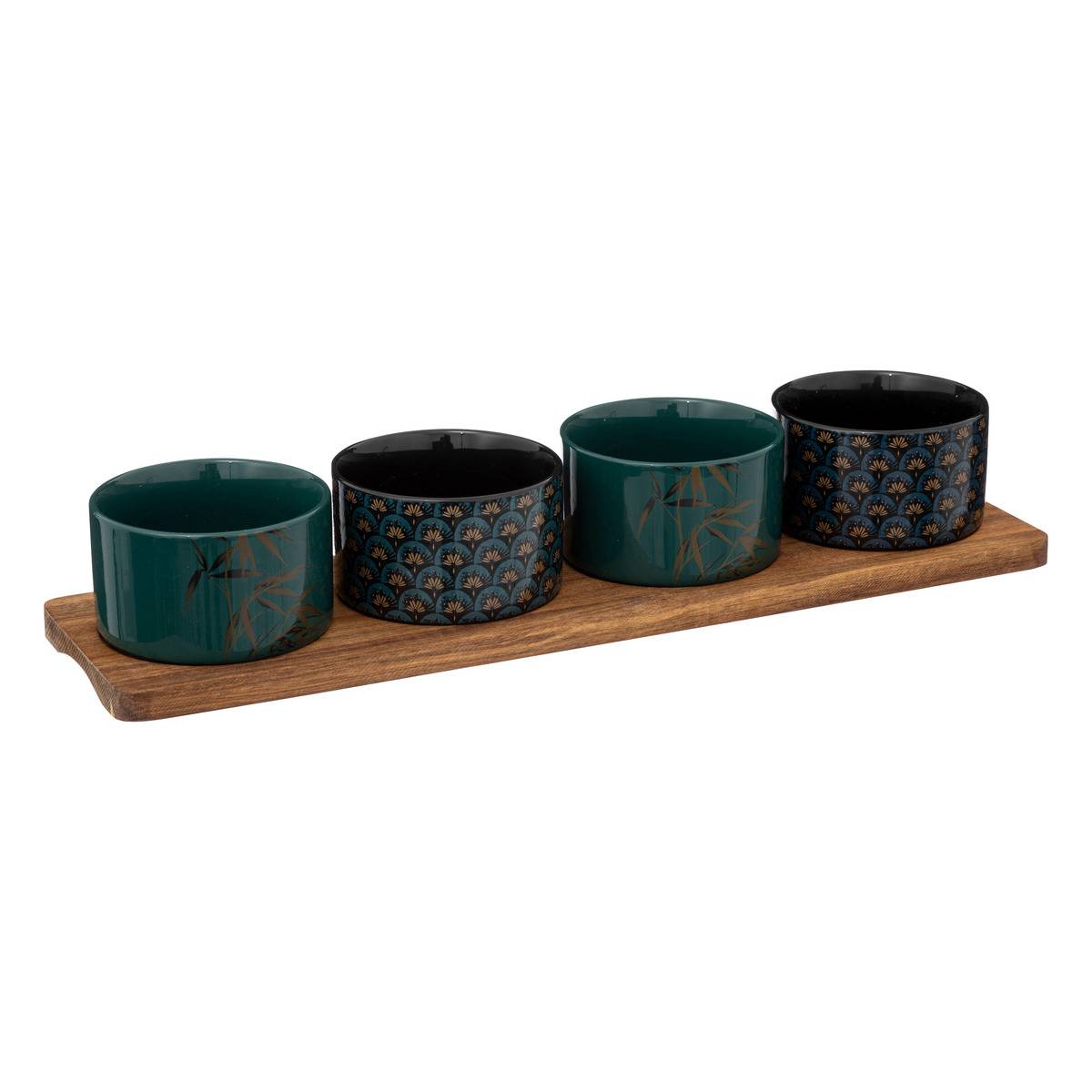 Set apéritif "Jiling" 5 pièces vert - Sg secret de gourmet | Leroy Merlin