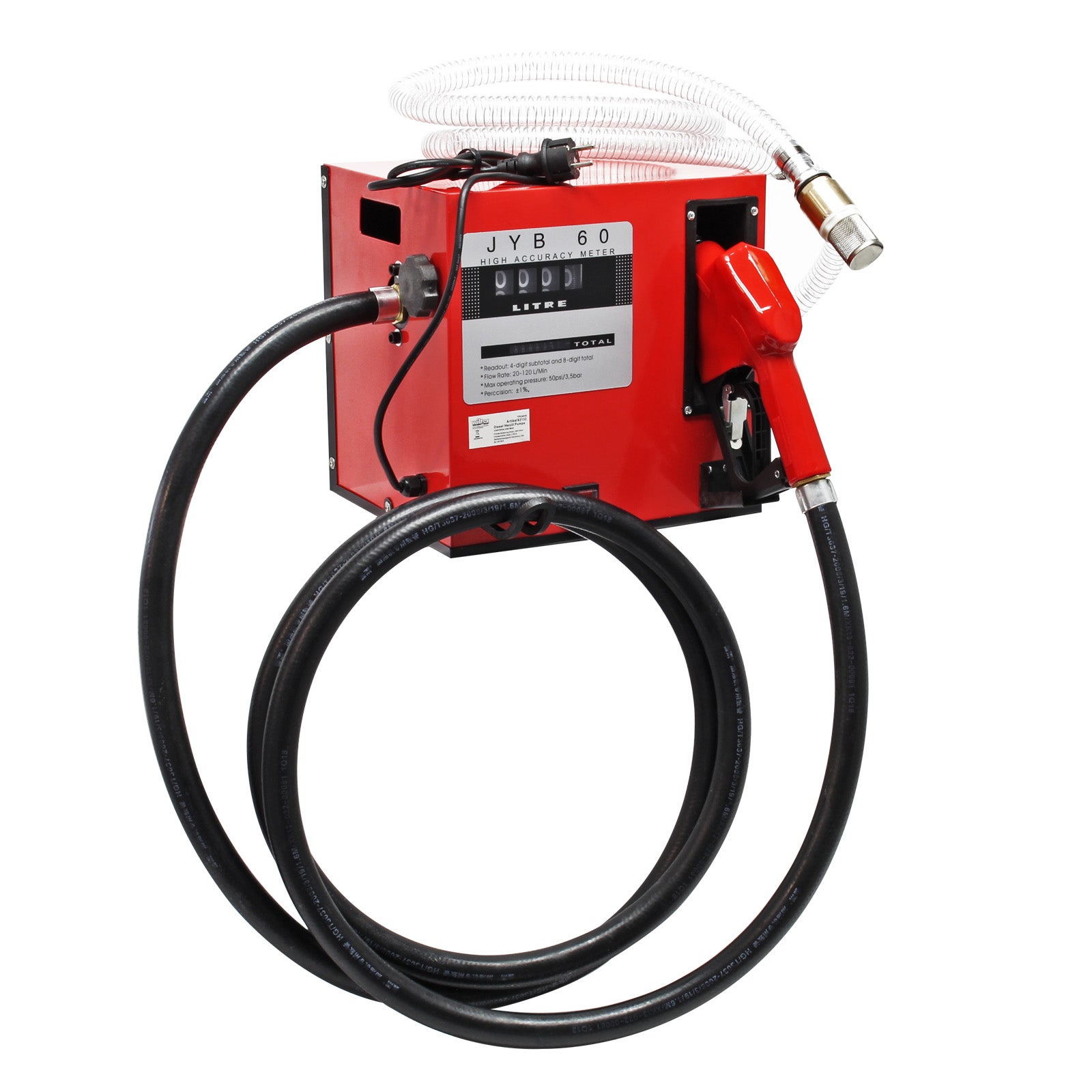 Pompe à Fuel Gasoil bio Autoaspirante – 230 V / 550 W / 60 l/min – avec ...