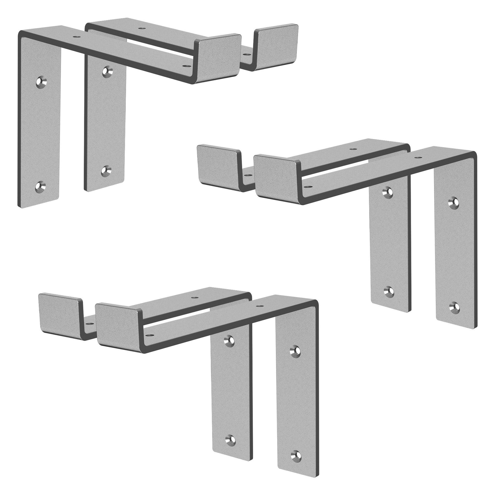 Juego de 6 soportes de balda Ángulo de balda Taco de balda Consola de ...