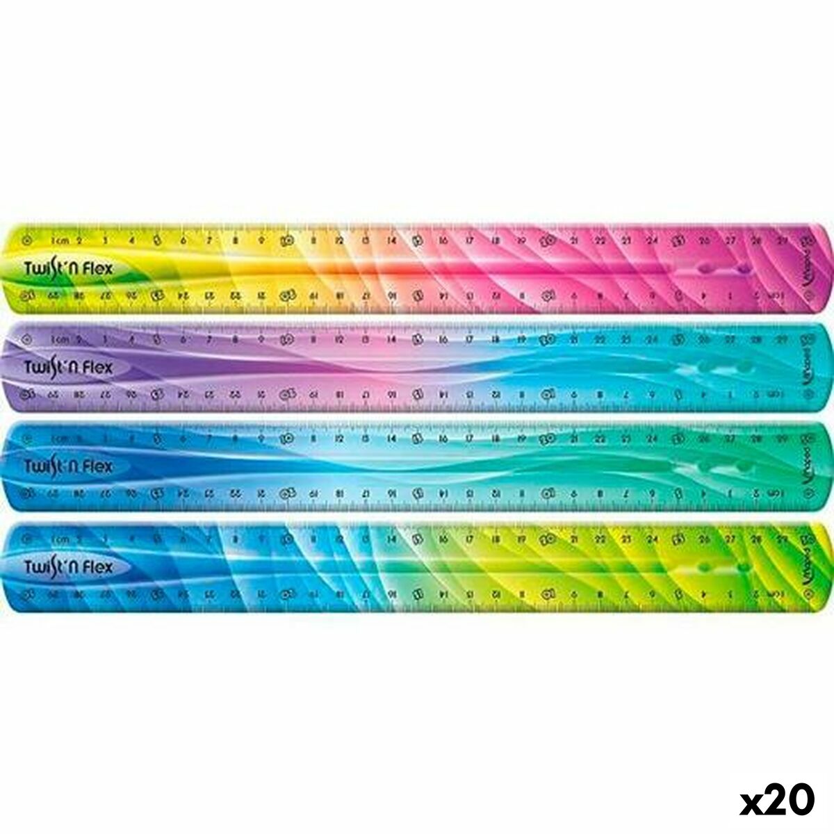 Jeu de règles Maped Twist'n Flex 30 cm 20 Unités | Leroy Merlin