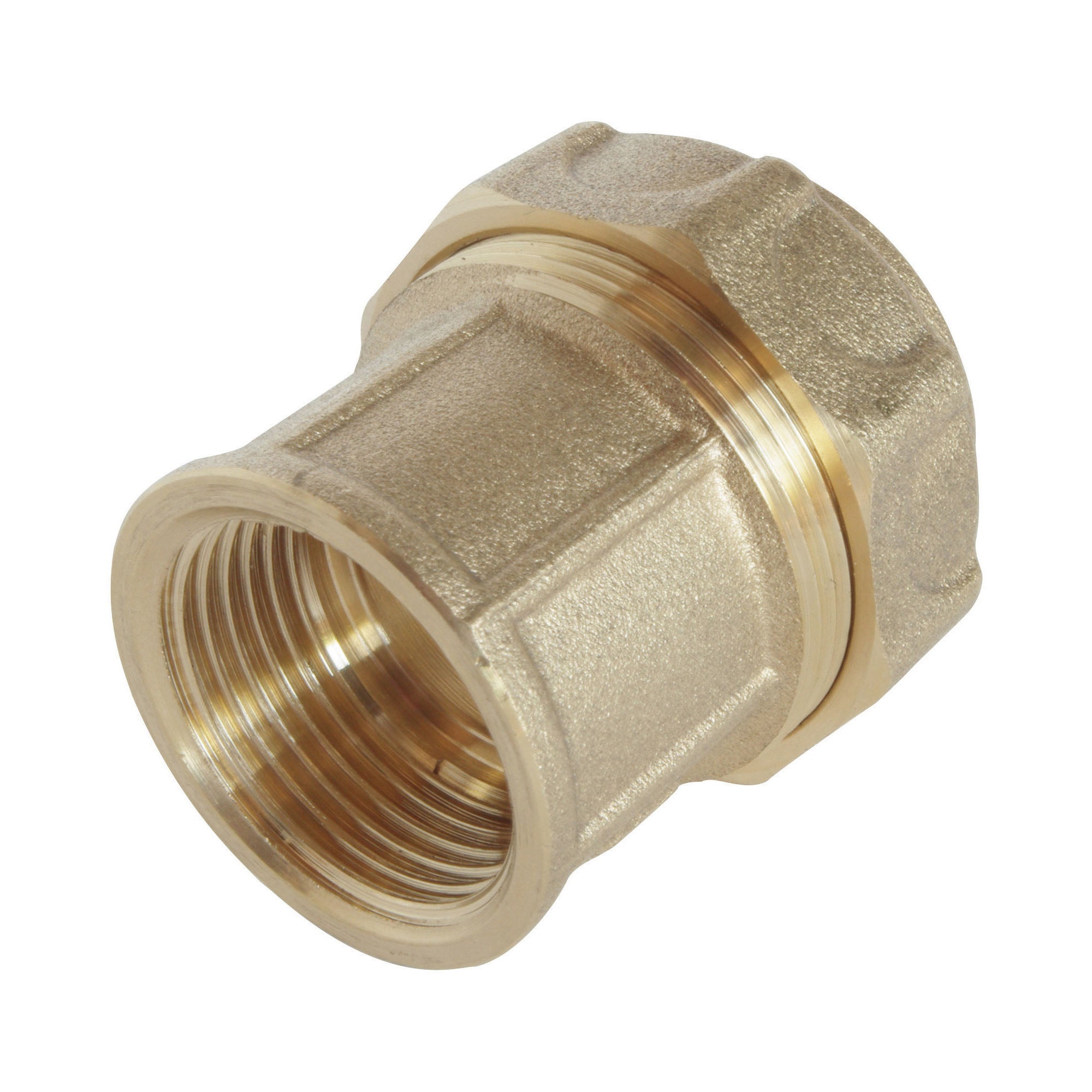 Raccord laiton droit Serrage Extérieur pour tube PE Ø25 mm - Femelle 3/4 | Leroy Merlin