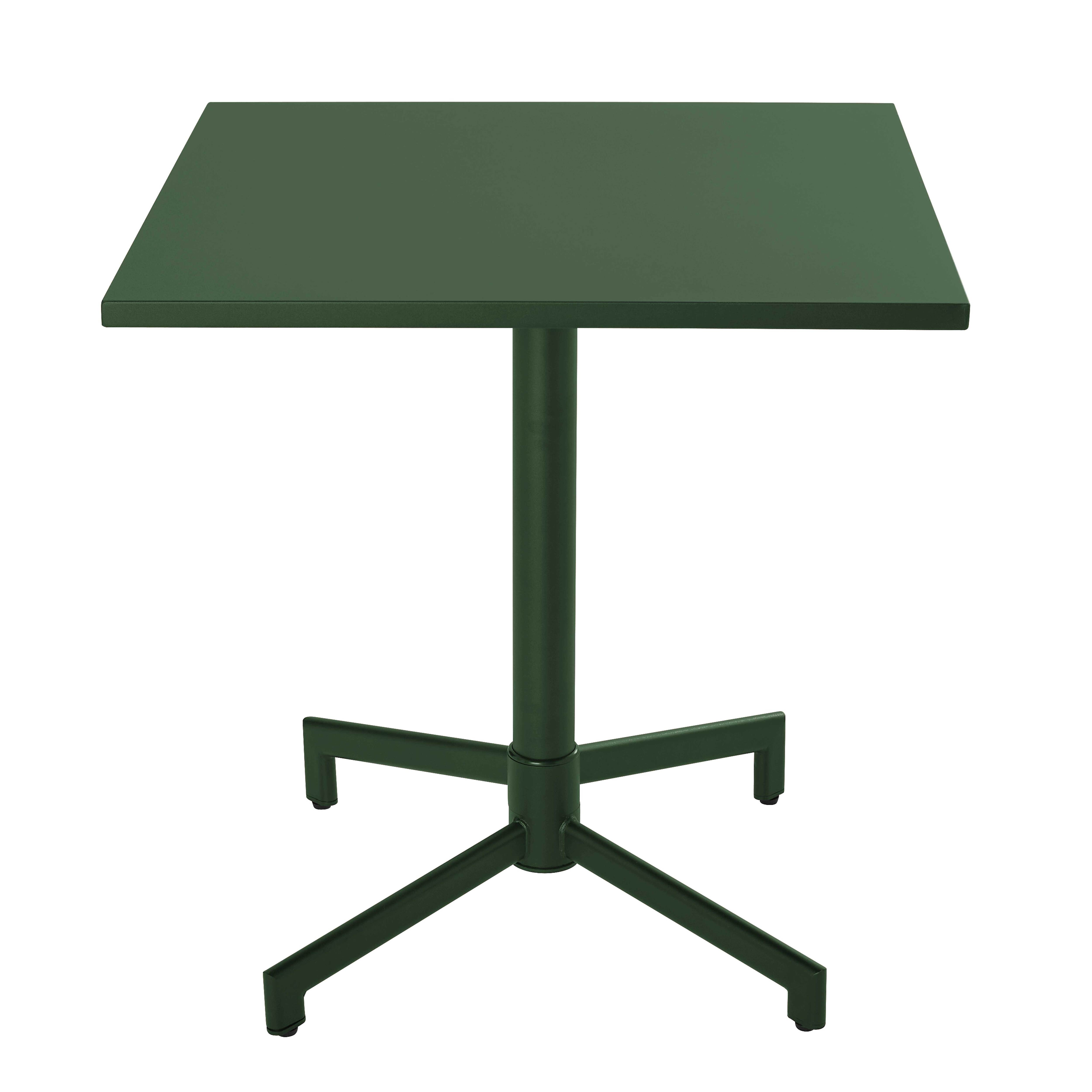 Table à manger de jardin carré en Acier Vert 4 places | Leroy Merlin