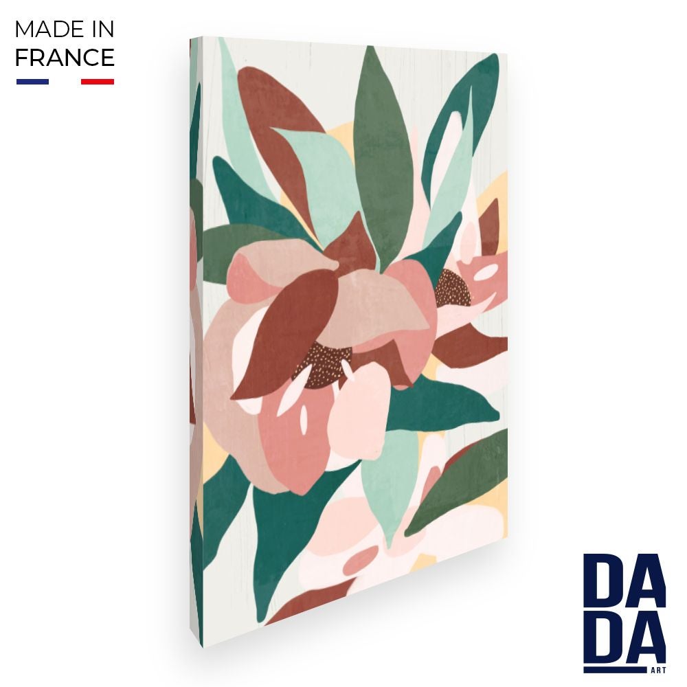 Toile Fleurs abstraites / 60x90cm / Fabriqué en France / DADA ART ...