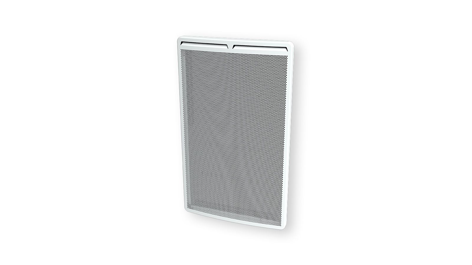 Radiateur Panneau rayonnant Vertical LCD Aluminium Blanc 1500W | Leroy ...