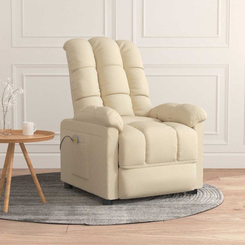 Fauteuil de massage Crème Tissu | Leroy Merlin