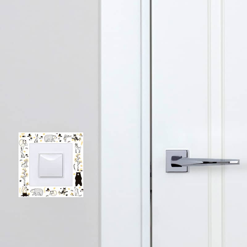 STICKER INTERRUPTEUR CADRE ANIMAUX FORET (INTERR_CADRE_014) | Leroy Merlin