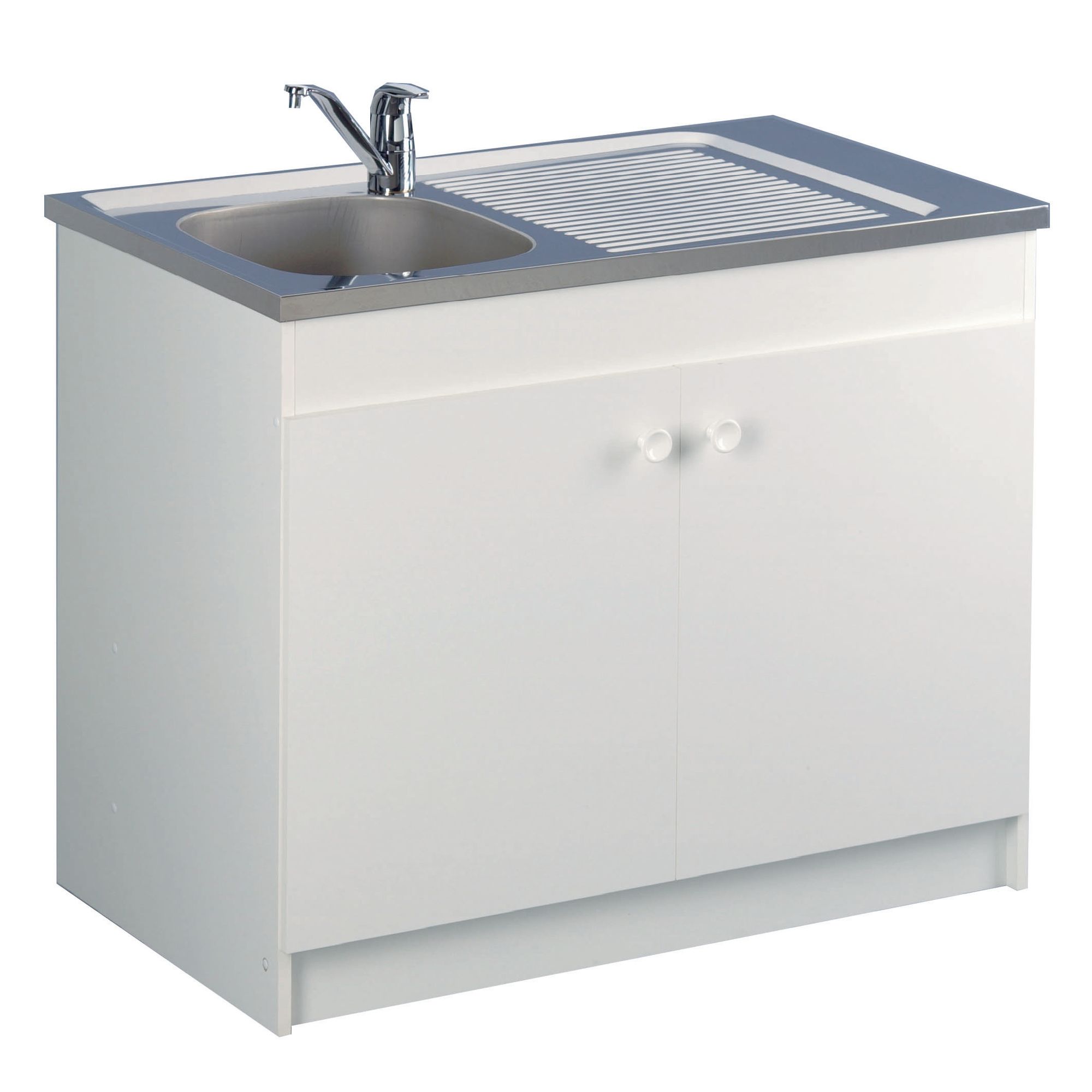 Meuble sous évier LIBERTY 1200x600 2 portes - AQUARINE - 200214 | Leroy ...