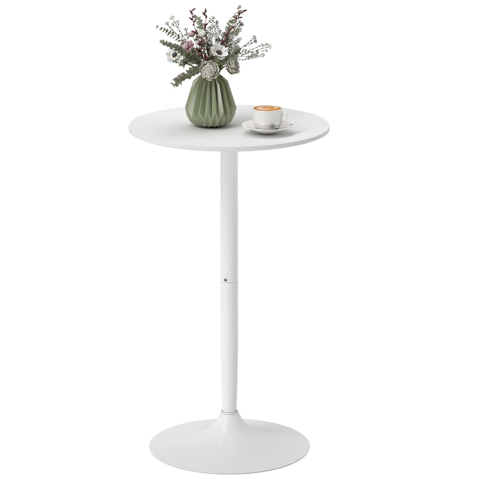 Table de bar ronde, table de bistrot, table haute, table de cuisine de ...