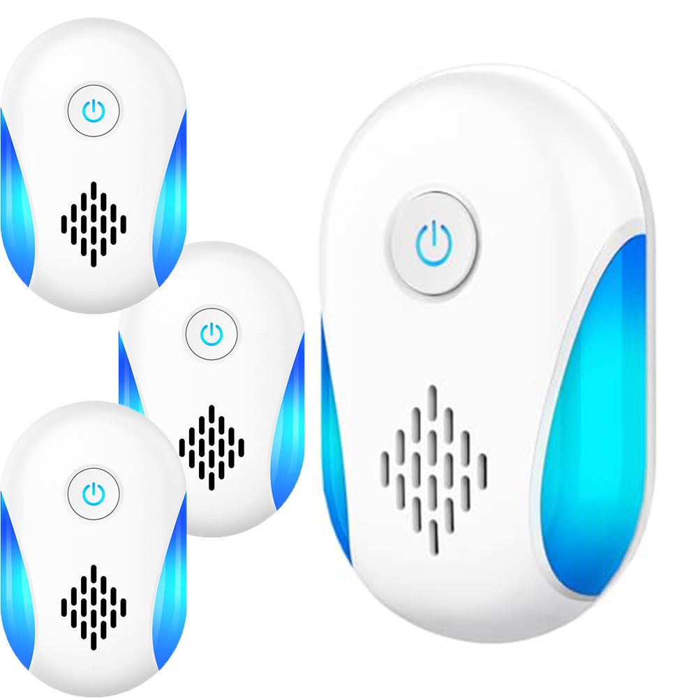 Paquete de 4 repelentes ultrasónicos de plagas mejorados, repelentes de ...