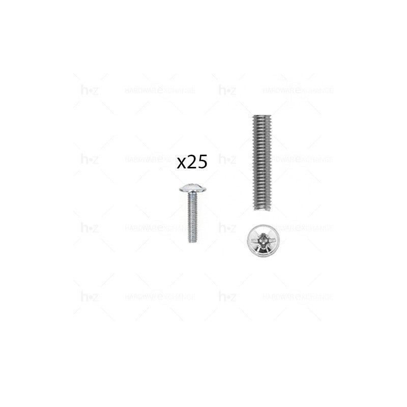 Kit que contiene 25mm tornillos M4x20 mm cincados ideales para ...