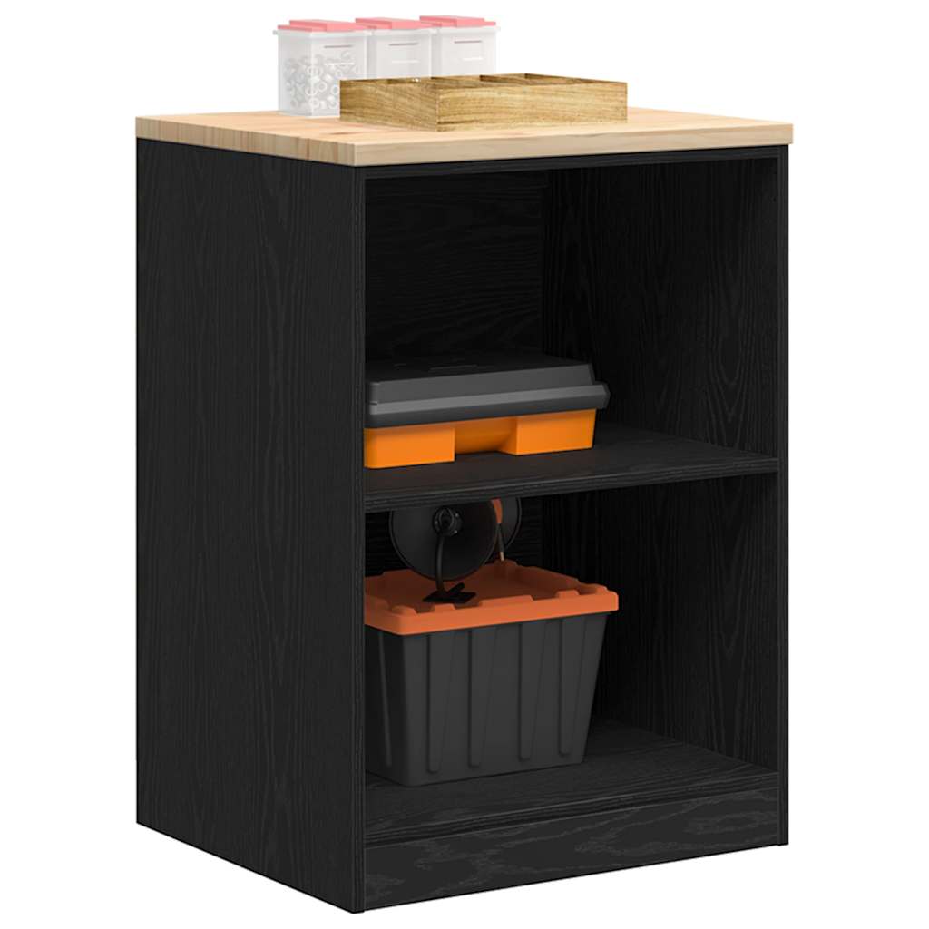 Meuble de rangement | Armoire de rangement de garage noir 60x51x85 cm ...