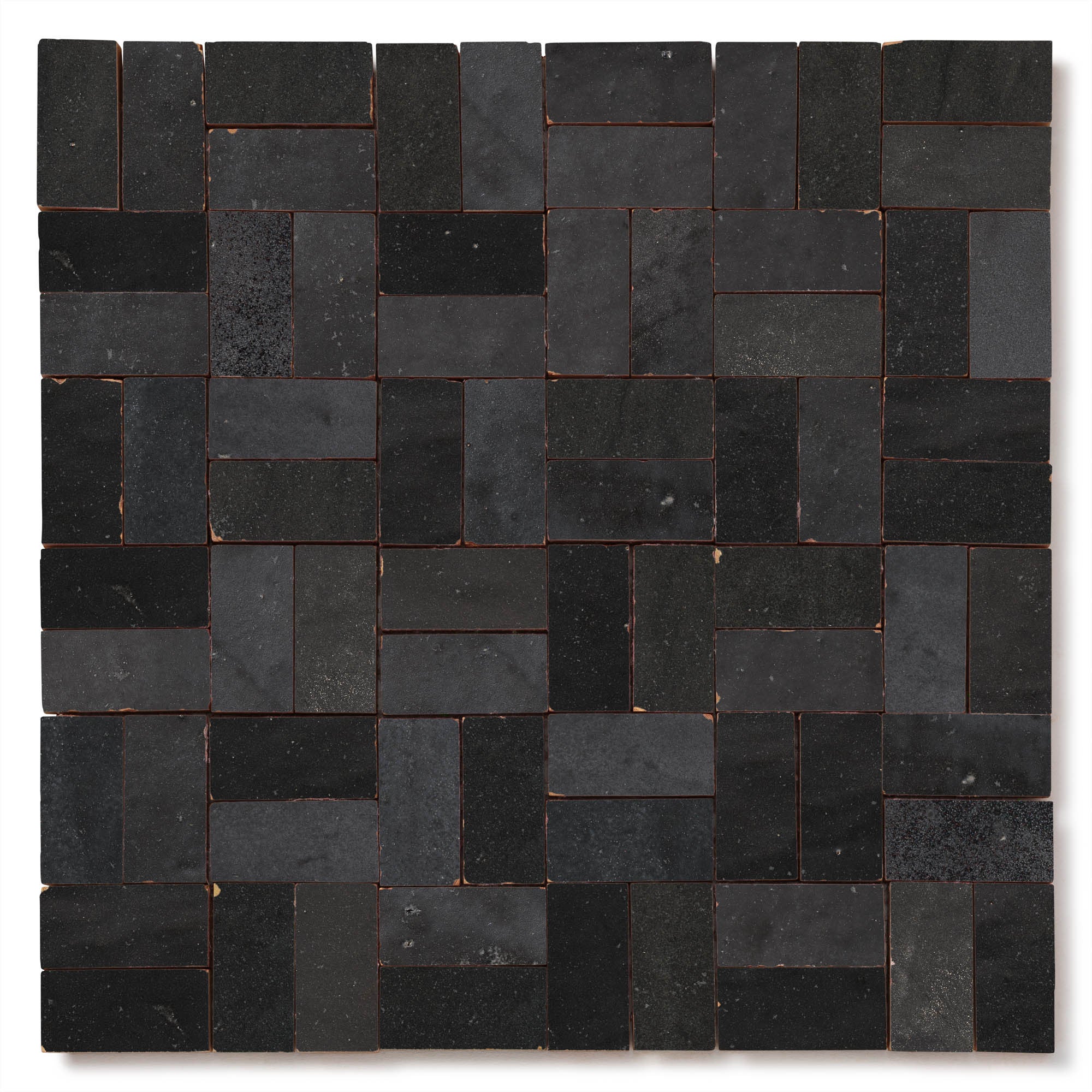 Carrelage Zellige Marocain Noir Carbone 2,4x4,9 cm (vendu par 1 m² ...