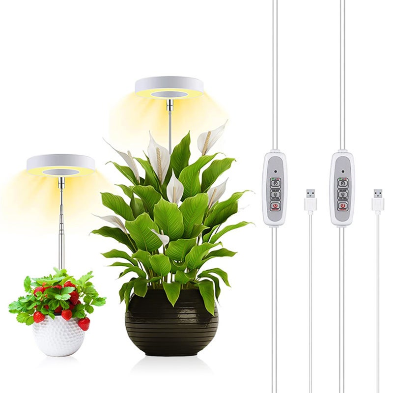 Lampe LED pour plantes Angel Ring USB à spectre complet 5W avec abat ...