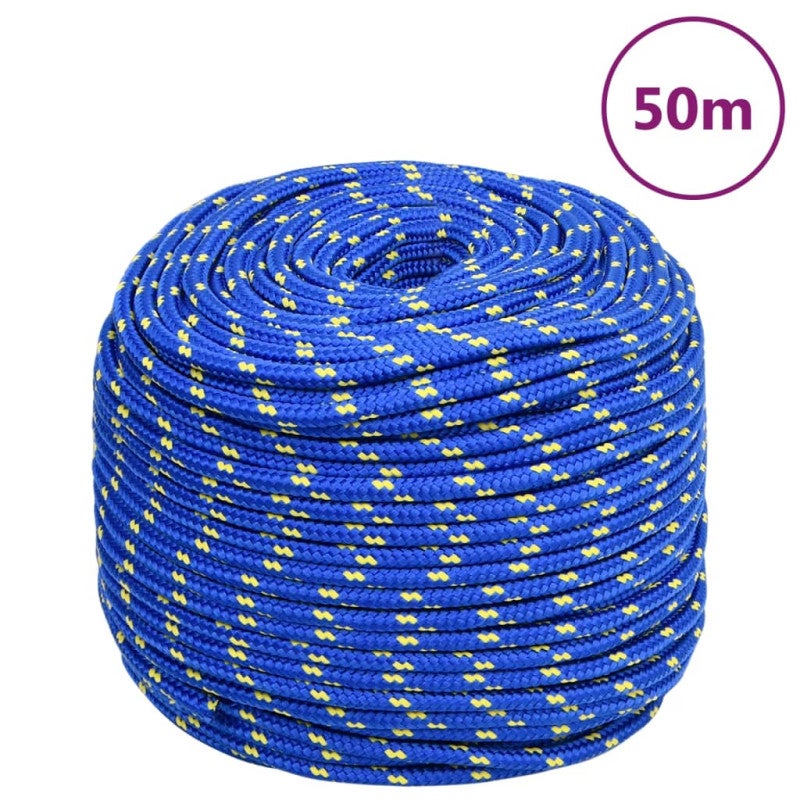 Cuerda Azul de Polipropileno 8 mm - 50 m - Resistente y Duradera ...