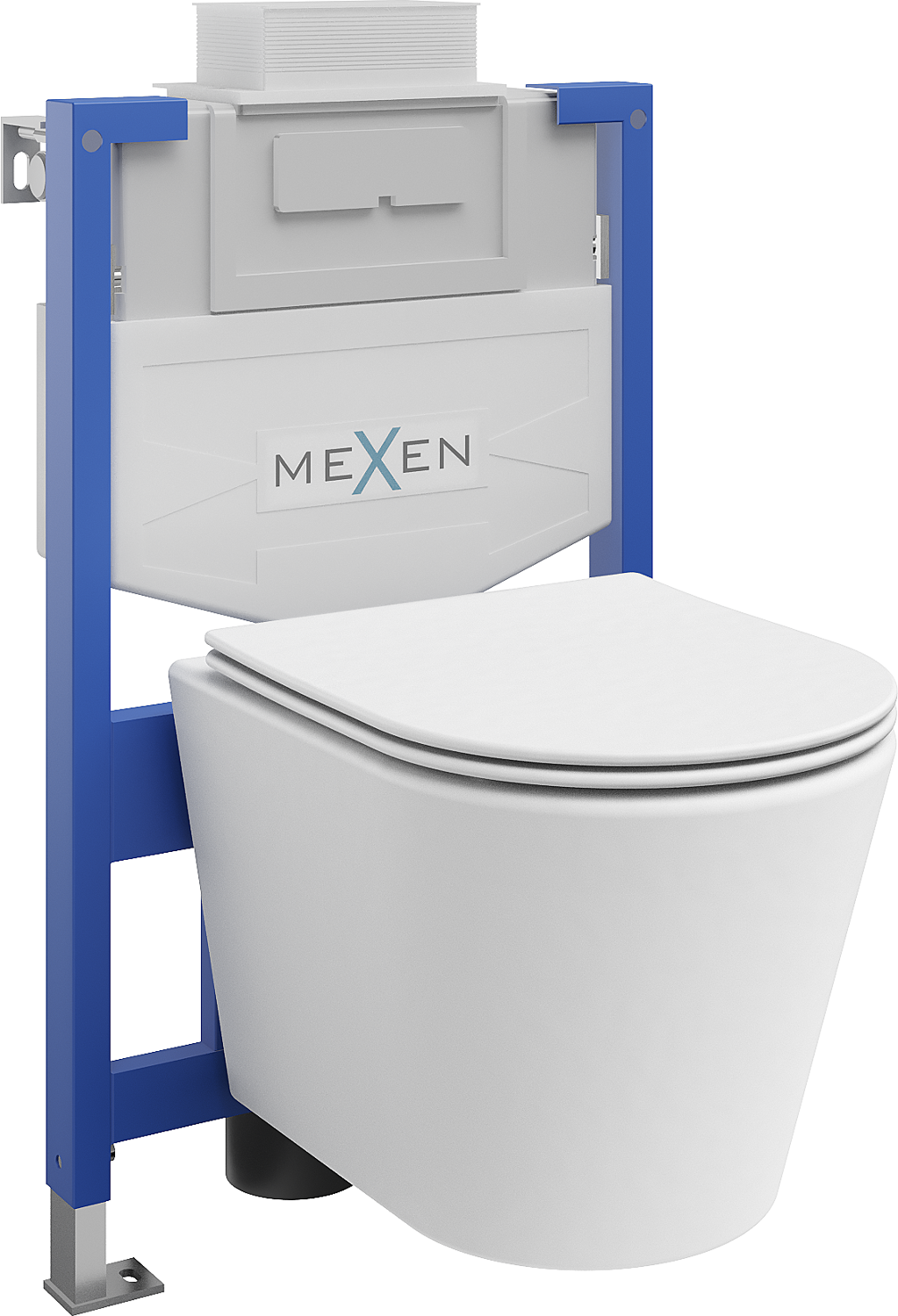 Mexen ensemble encastré WC cadre Fenix XS-U avec cuvette WC Rico et ...