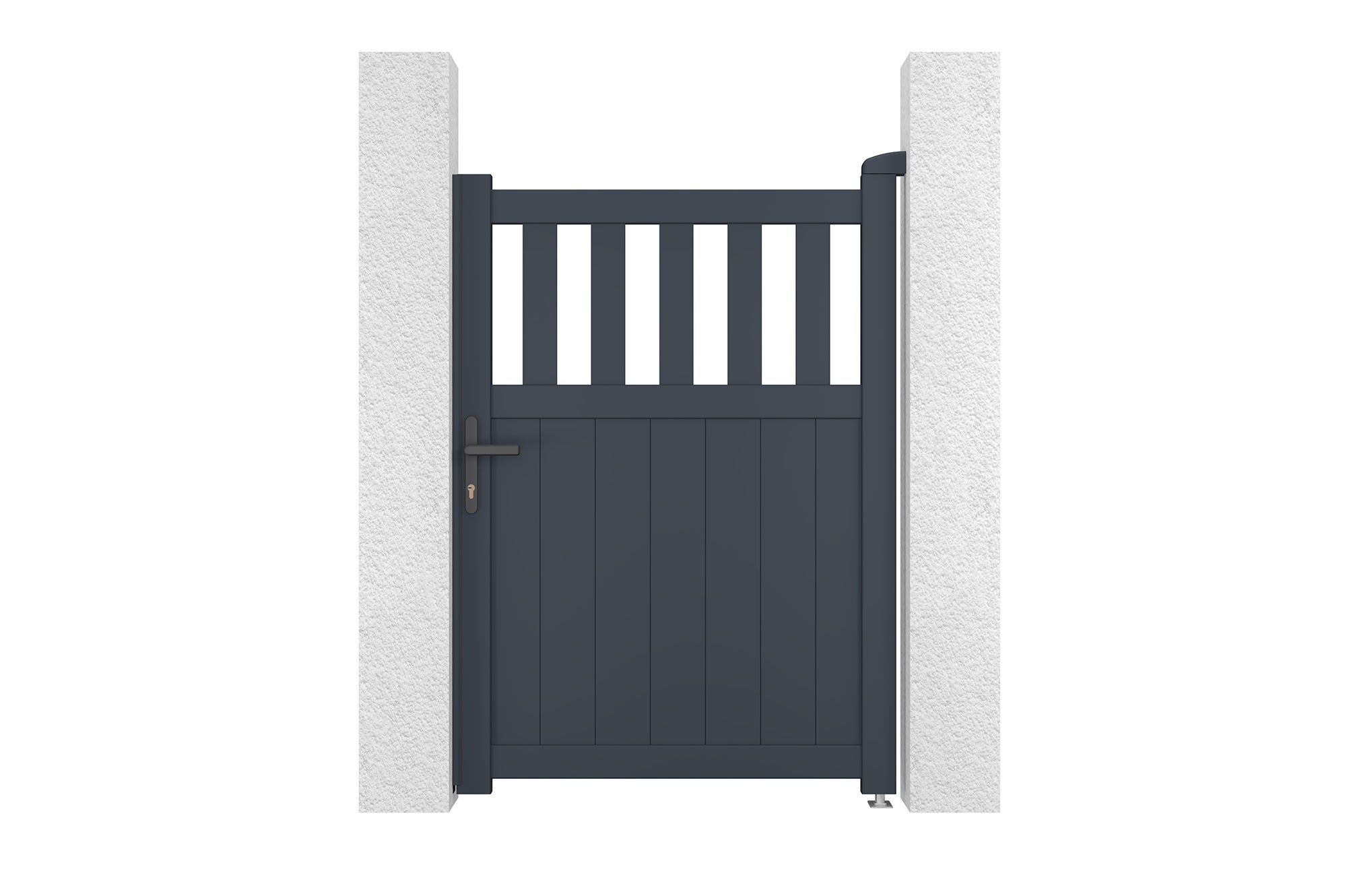 Portillon 1m SANTIS H.140cm aluminium gris | Leroy Merlin