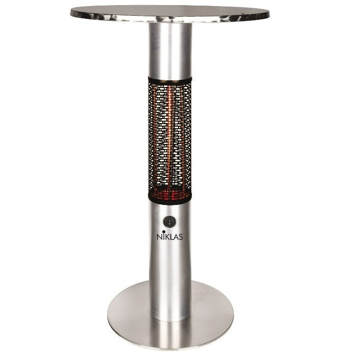 60x60 cm table chauffante infrarouge ronde en acier pour l'extérieur ...