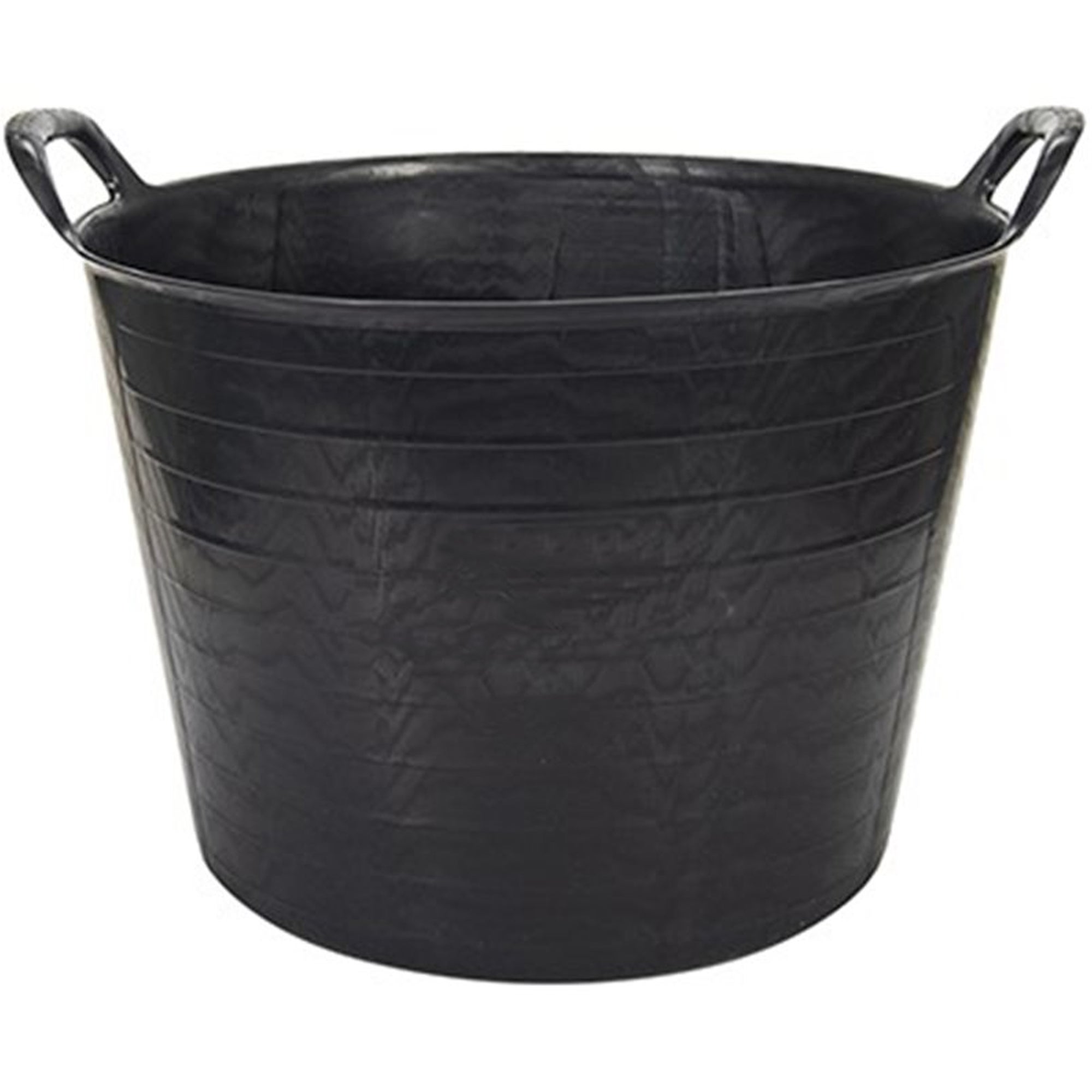Panier avec poignée renforcée (noire, 42 L) - Souple et résistant ...