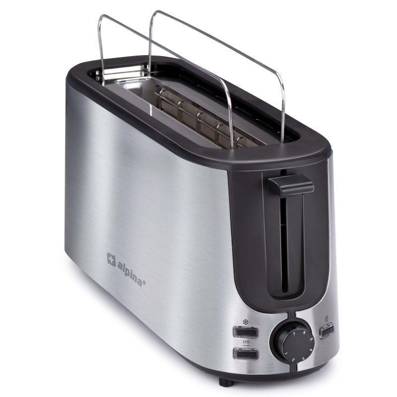 Grille-pain pour 2 toasts longs en acier inoxydable 1000W | Leroy Merlin