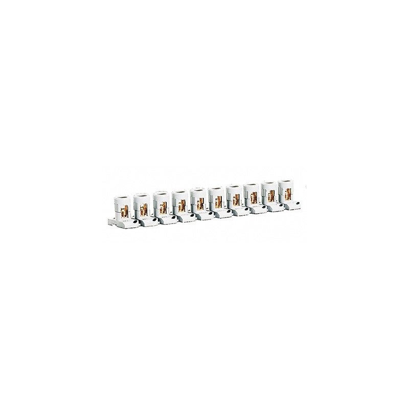 Barrette de connexion - 10 bornes - 2x35mm2 - Pas 25mm | Leroy Merlin