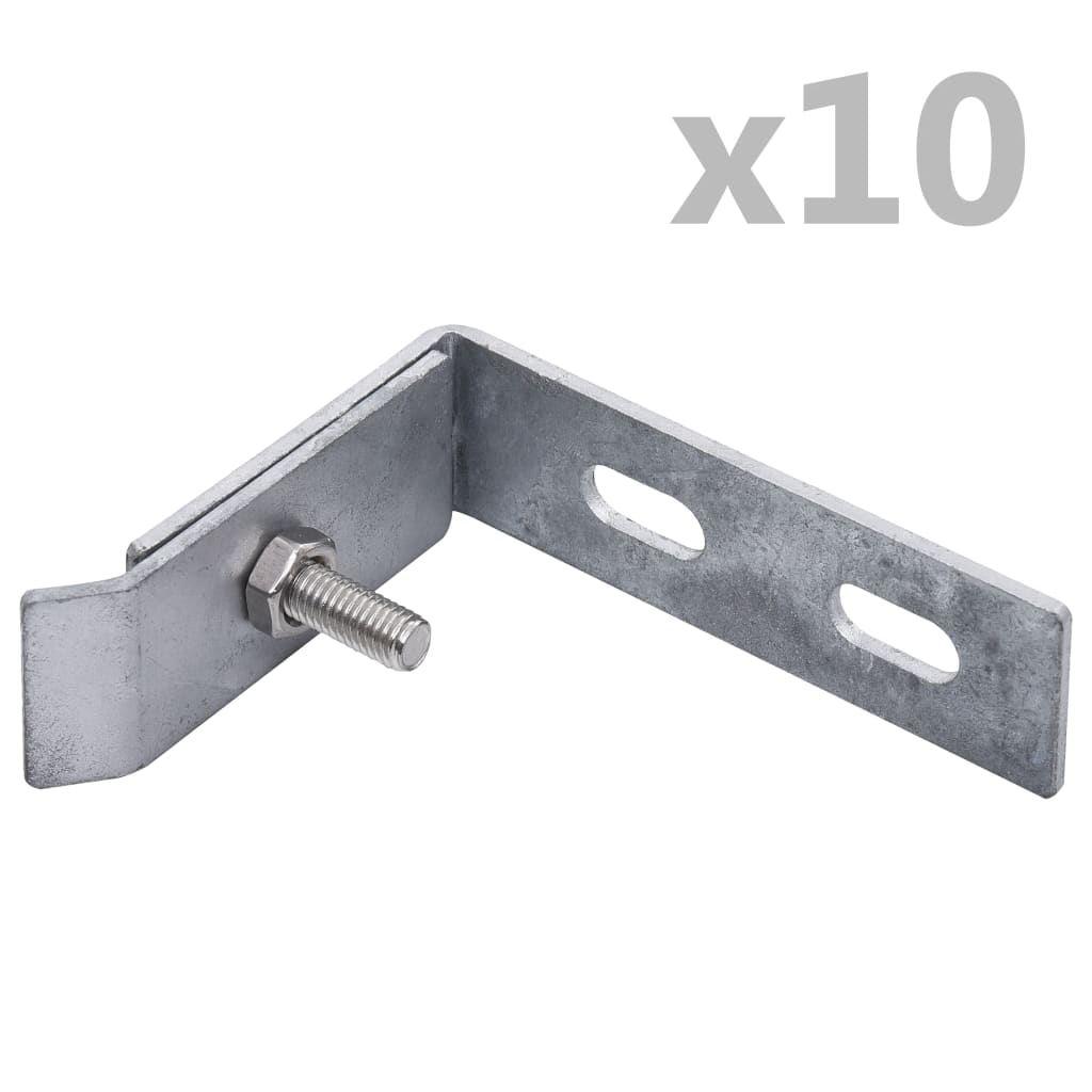 Conector de esquina para pared 10 sets plateado | Leroy Merlin
