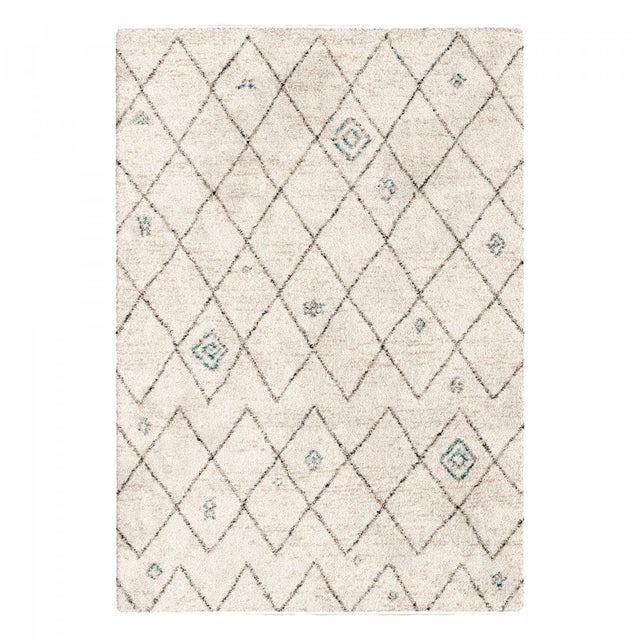 Tapis shaggy beige au meilleur prix | Leroy Merlin