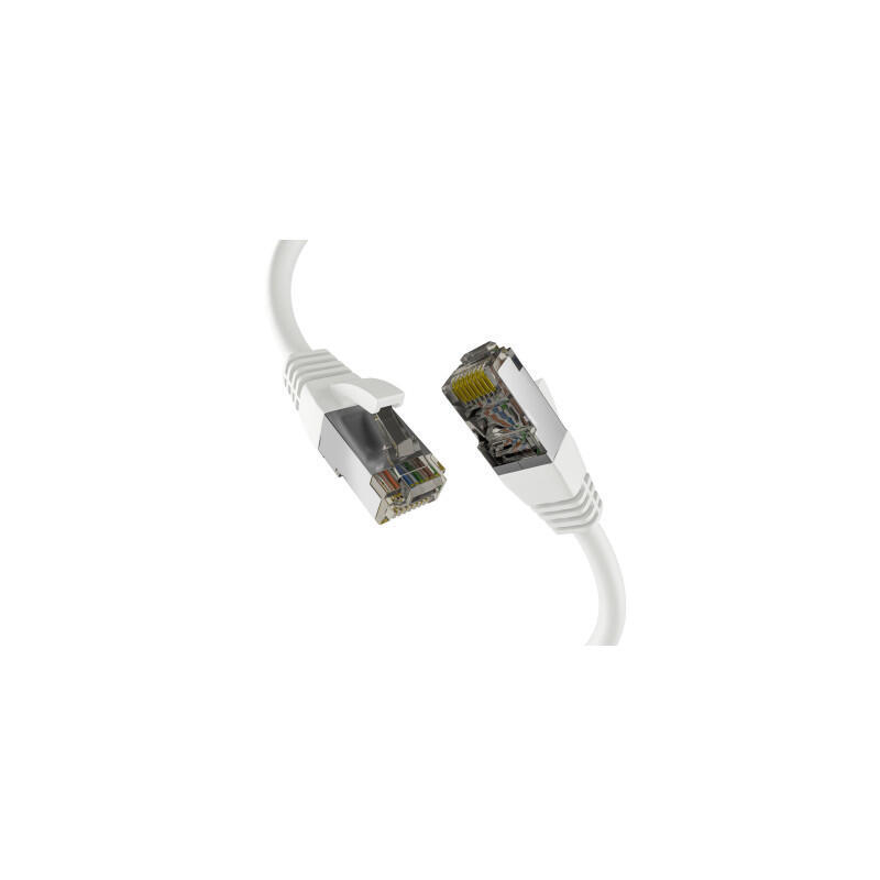 EFB cat8.1 blanc 0,50 m c ble r seau rj45 s ftp pimf | Leroy Merlin