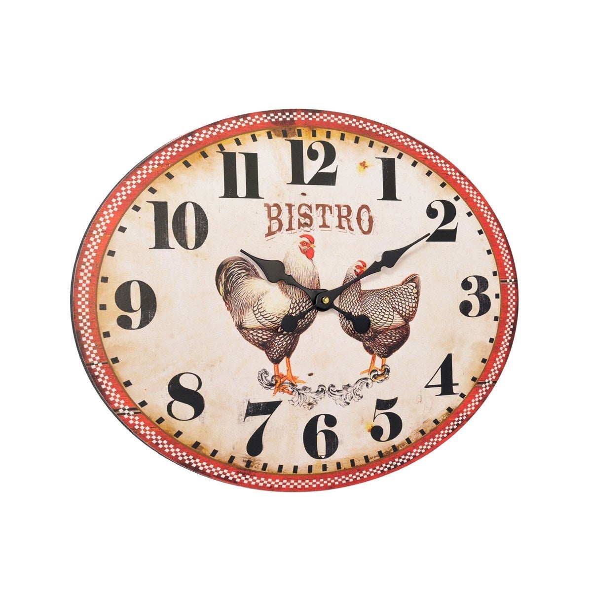 Horloge ovale poules 39x49cm | Leroy Merlin