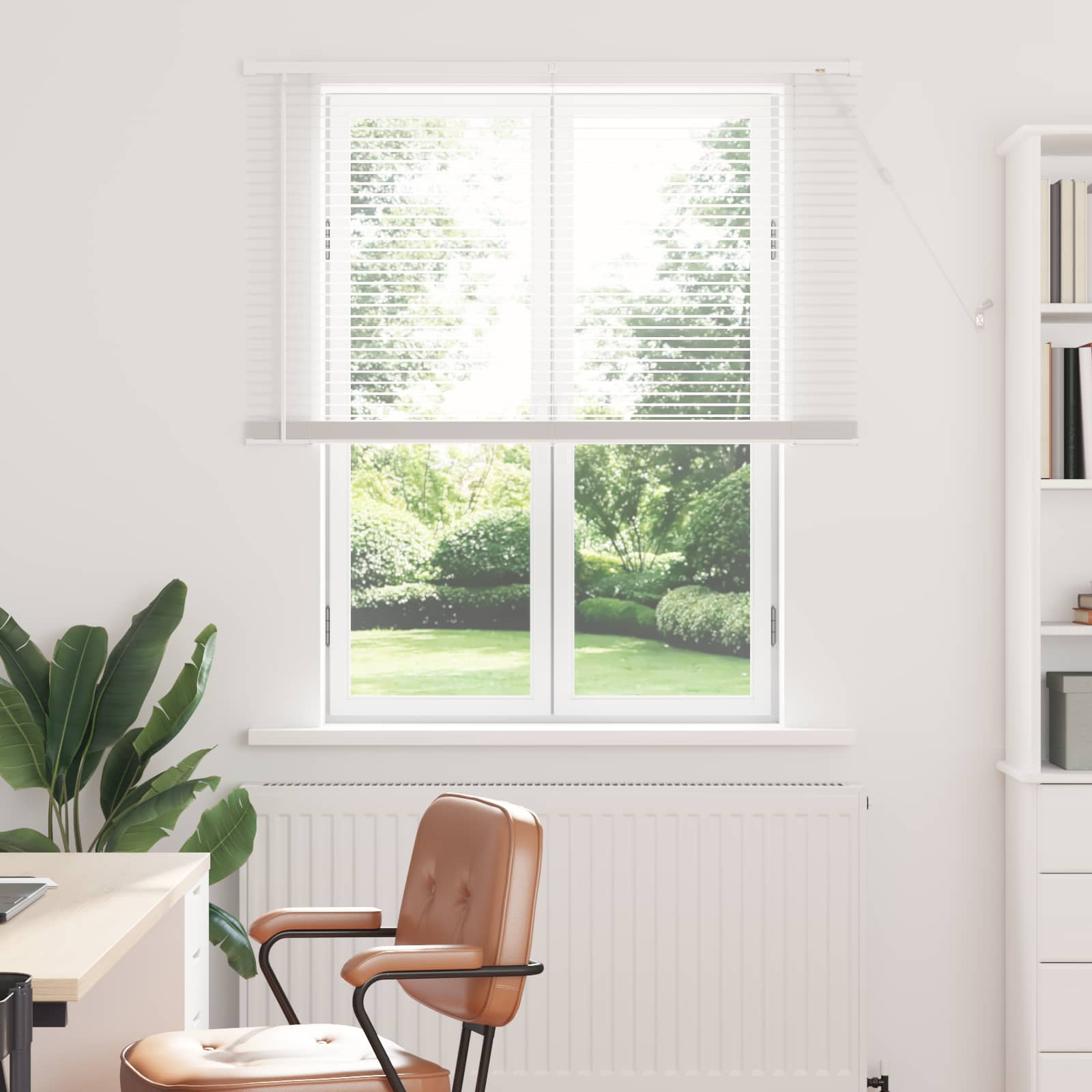 Maison Exclusive - Store Vénitien Blanc 150 x 120 cm 25 mm PVC | Leroy ...