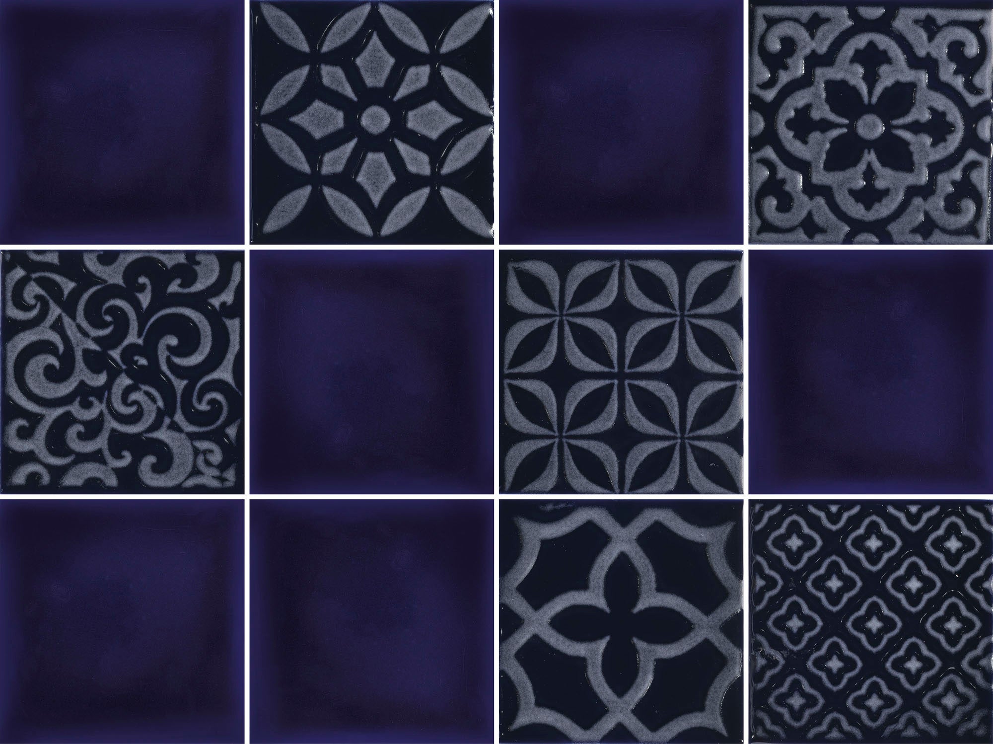 Faïence - URBAN ATELIER - Decor 10x10 - COBALTO DG | Leroy Merlin