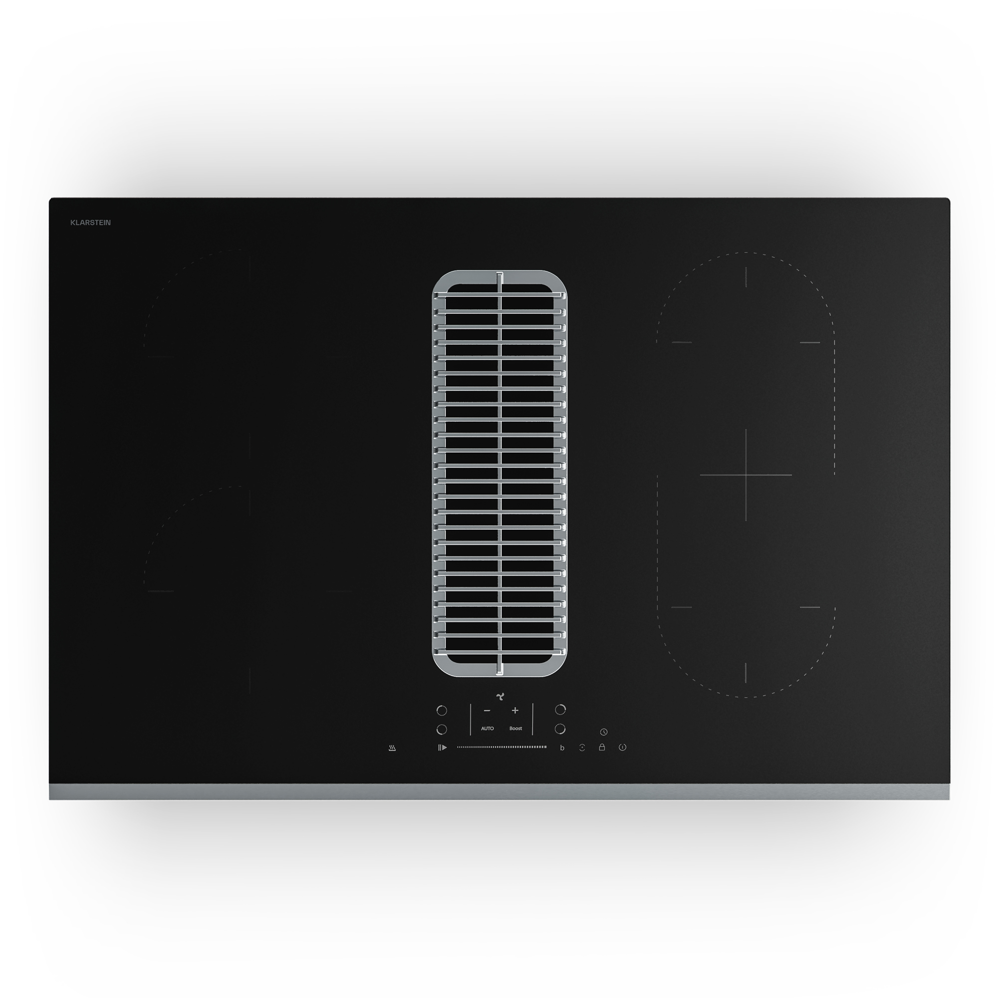 Klarstein Verosteel Plaque à induction avec hotte intégrée 80 cm ...