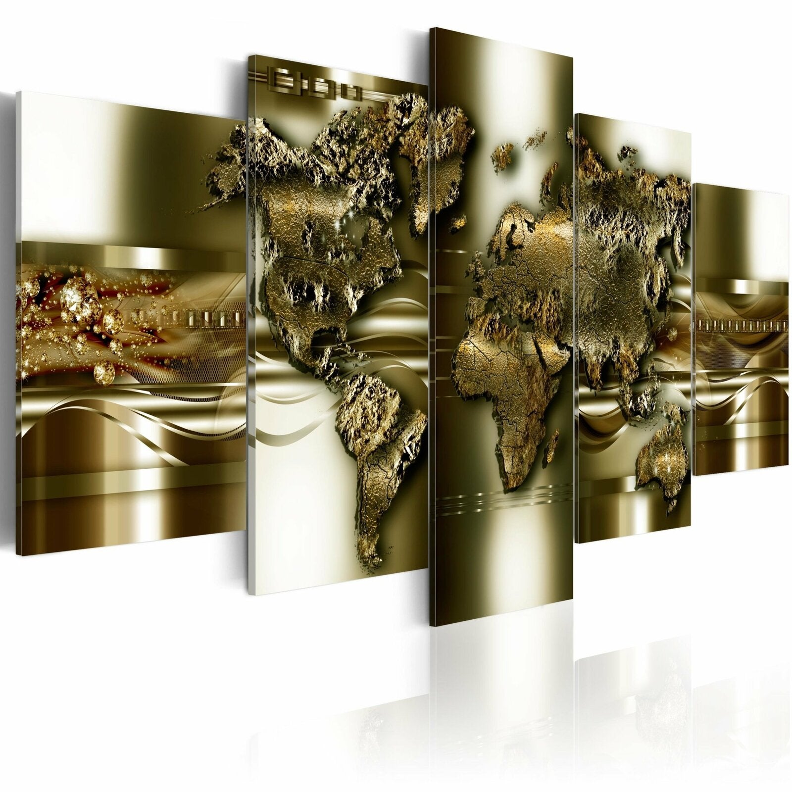 Tableau monde - 100 x 50 cm | Leroy Merlin