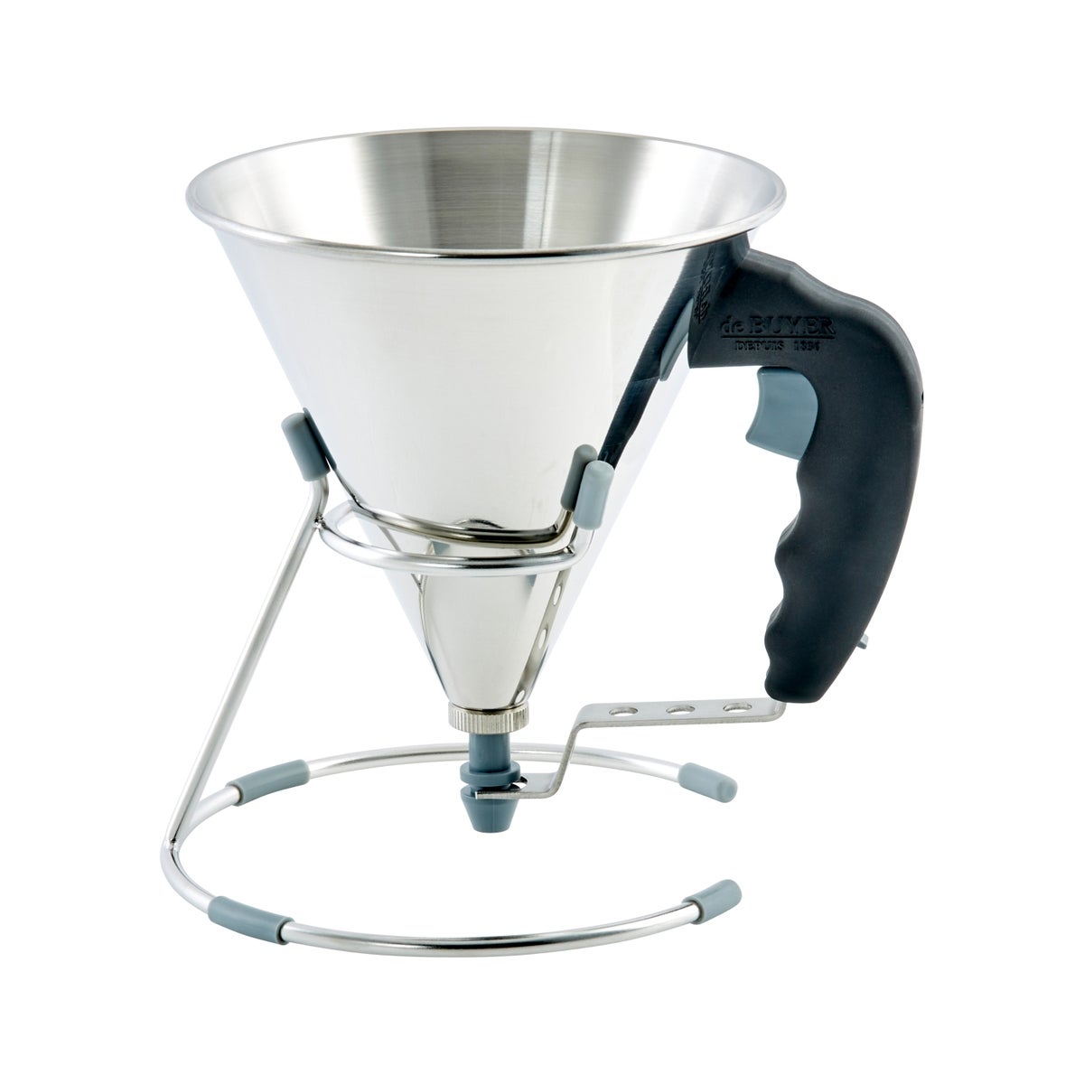 Entonnoir à piston en inox 800ml De Buyer | Leroy Merlin