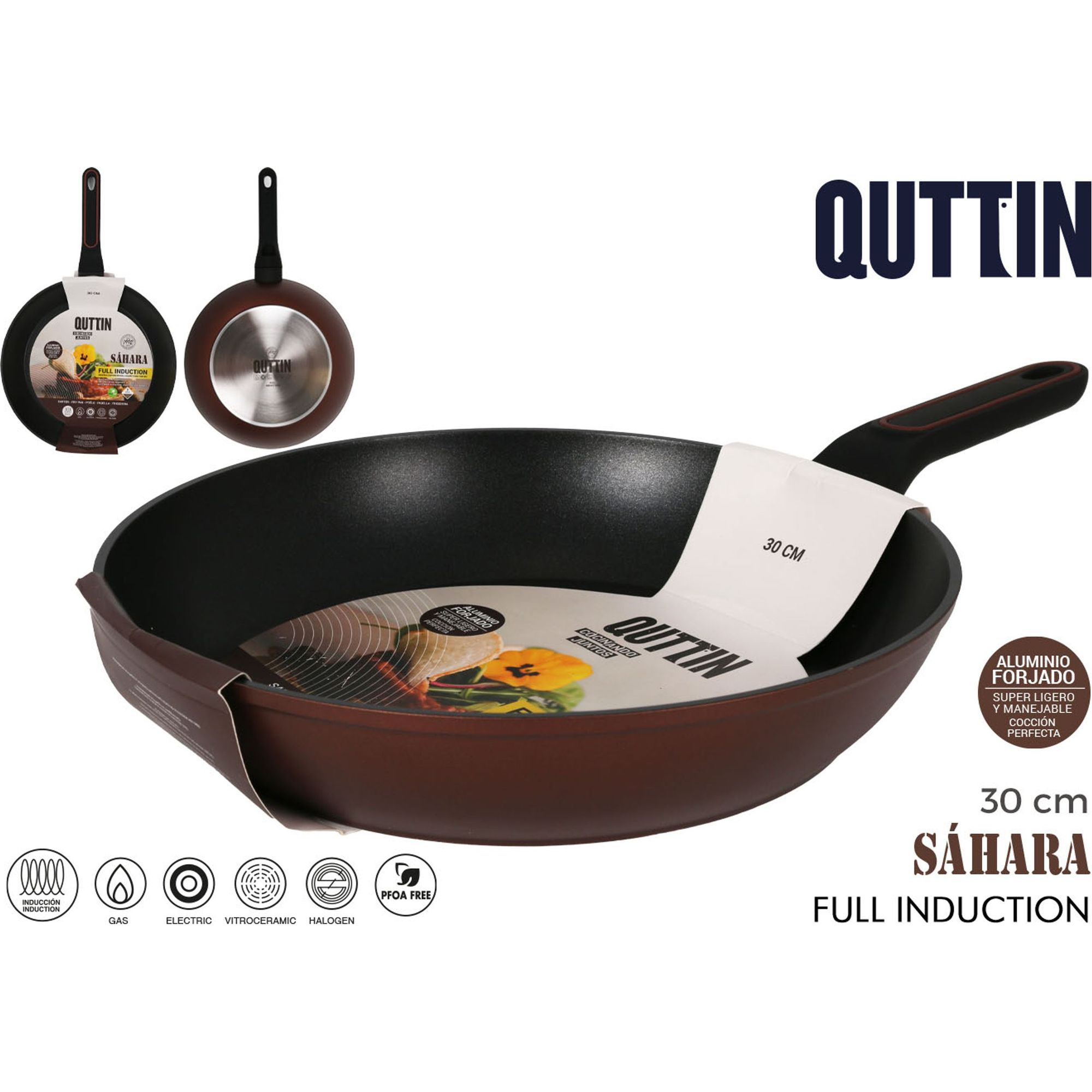 SARTÉN 30CM ALUMINO FORJADO FULL INDUCCIÓN COLECCIÓN SAHARA (APTA PARA ...