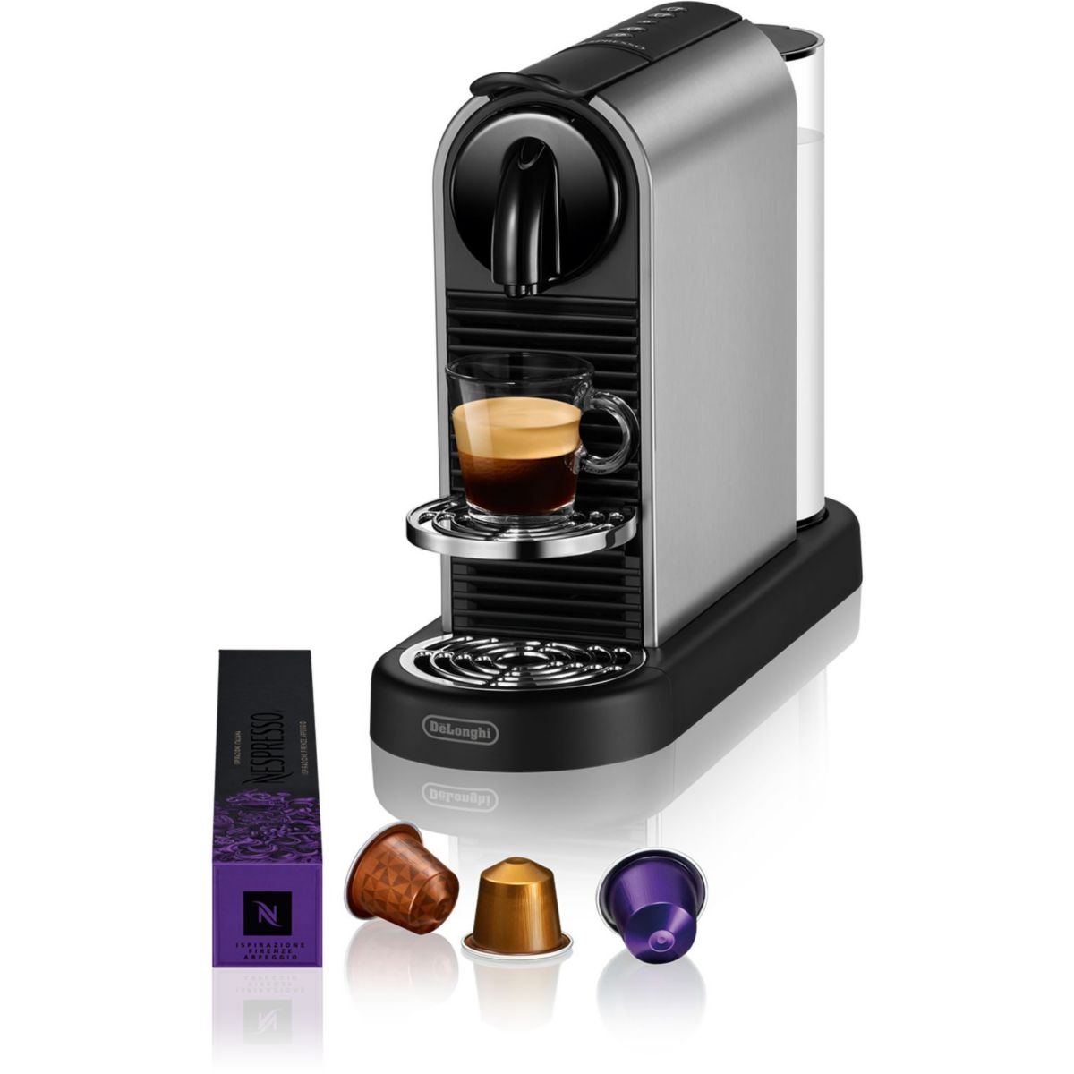 Nespresso DELONGHI Citiz platinium titane EN220.T | Leroy Merlin