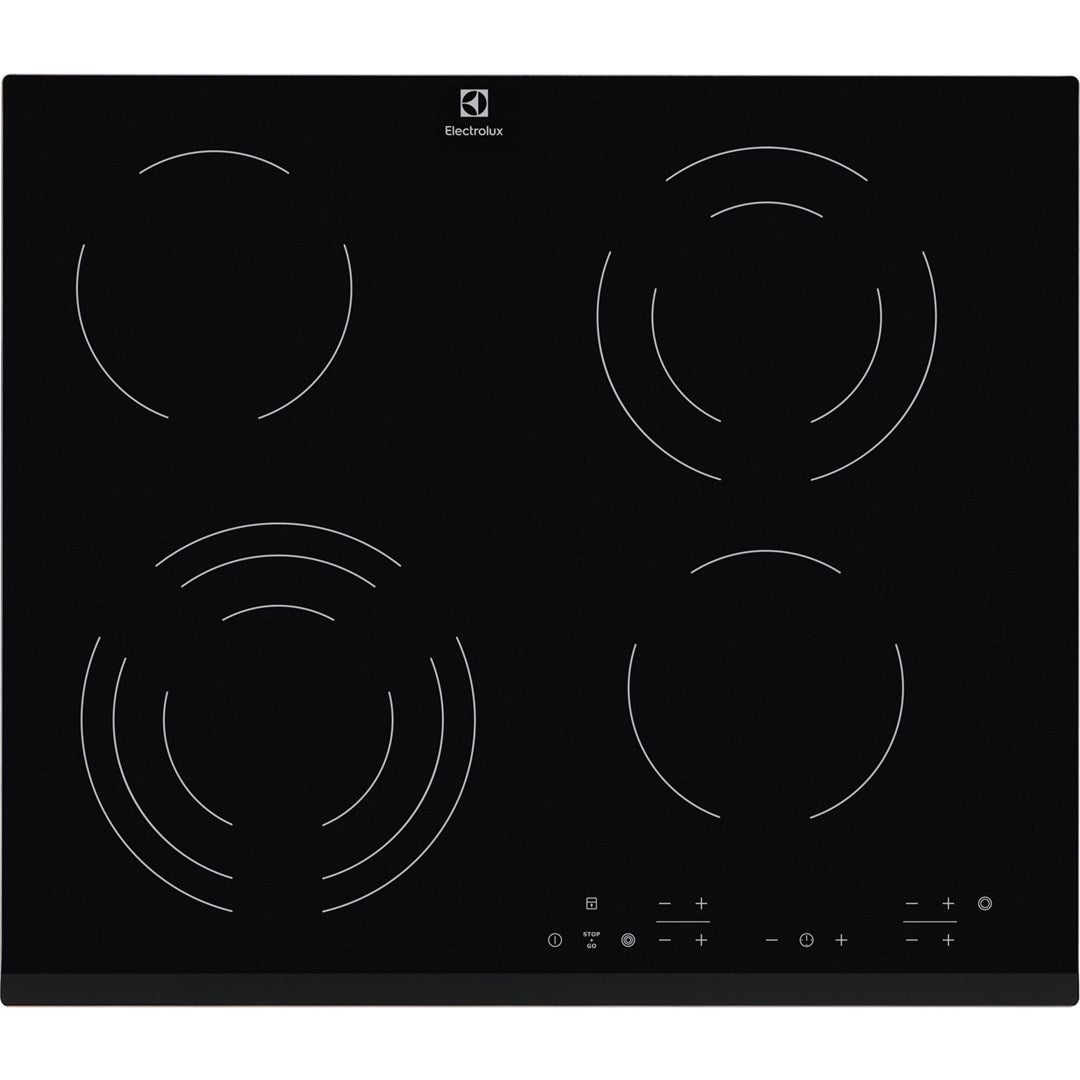 Electrolux EHF6343FOK table de cuisson Noir Intégré (placement) 60 cm ...