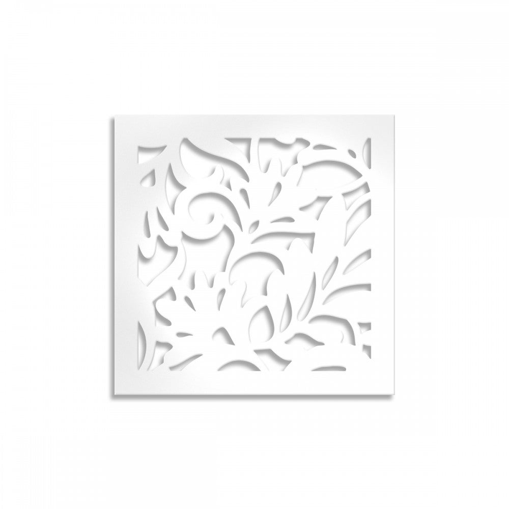 FIORI - Panel Perforado de PVC - Parasol blanco 73x73 cm Espesor 1 cm ...
